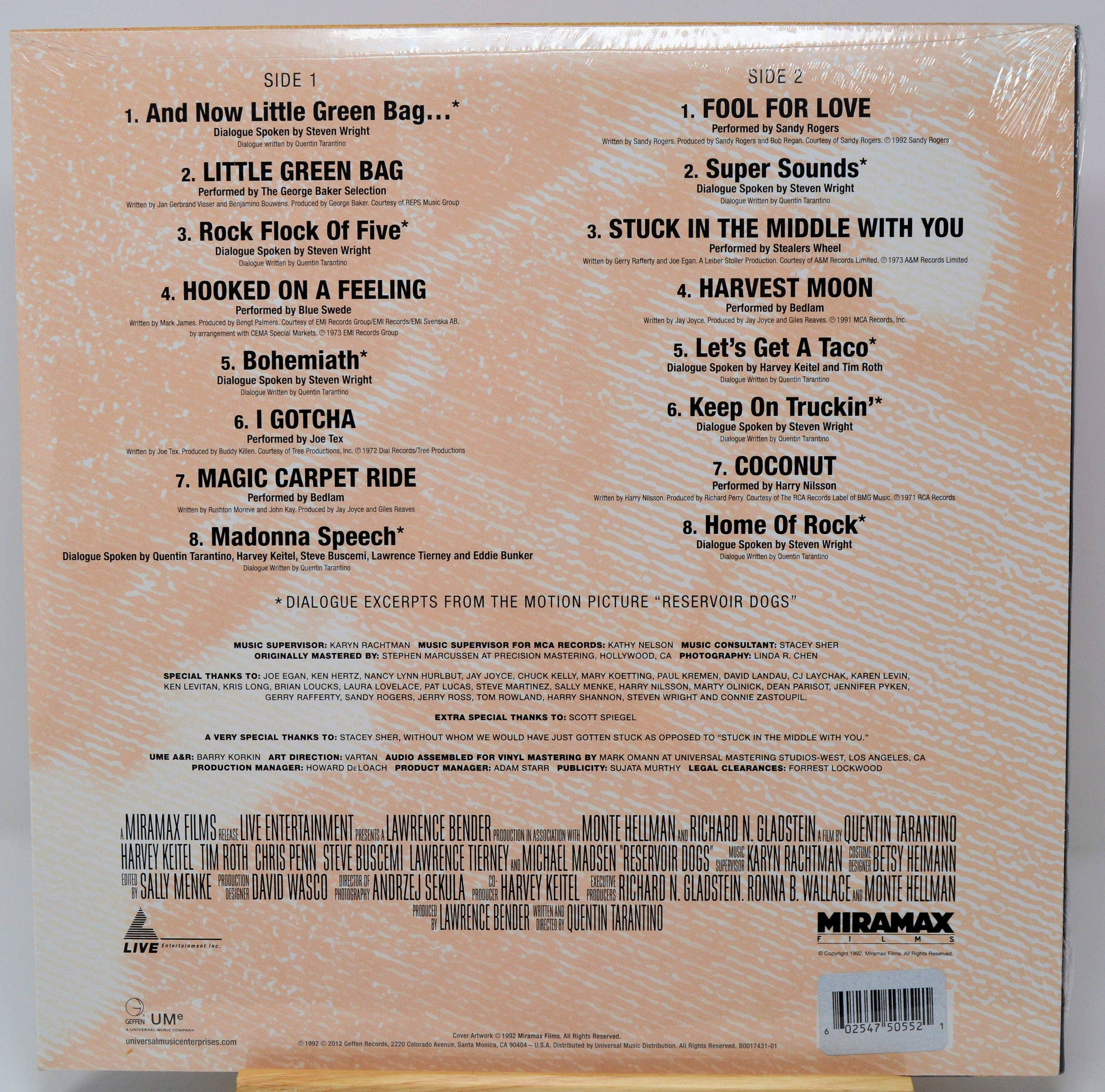 Reservoir Dogs - Soundtrack, Vinyl Record Album LP, Colored – Joe's Albums