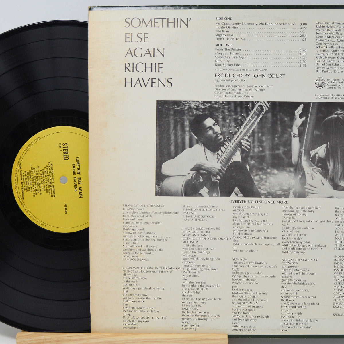 Havens, Richie - Something Else Again, Vinyl Record Album LP – Joe's Albums