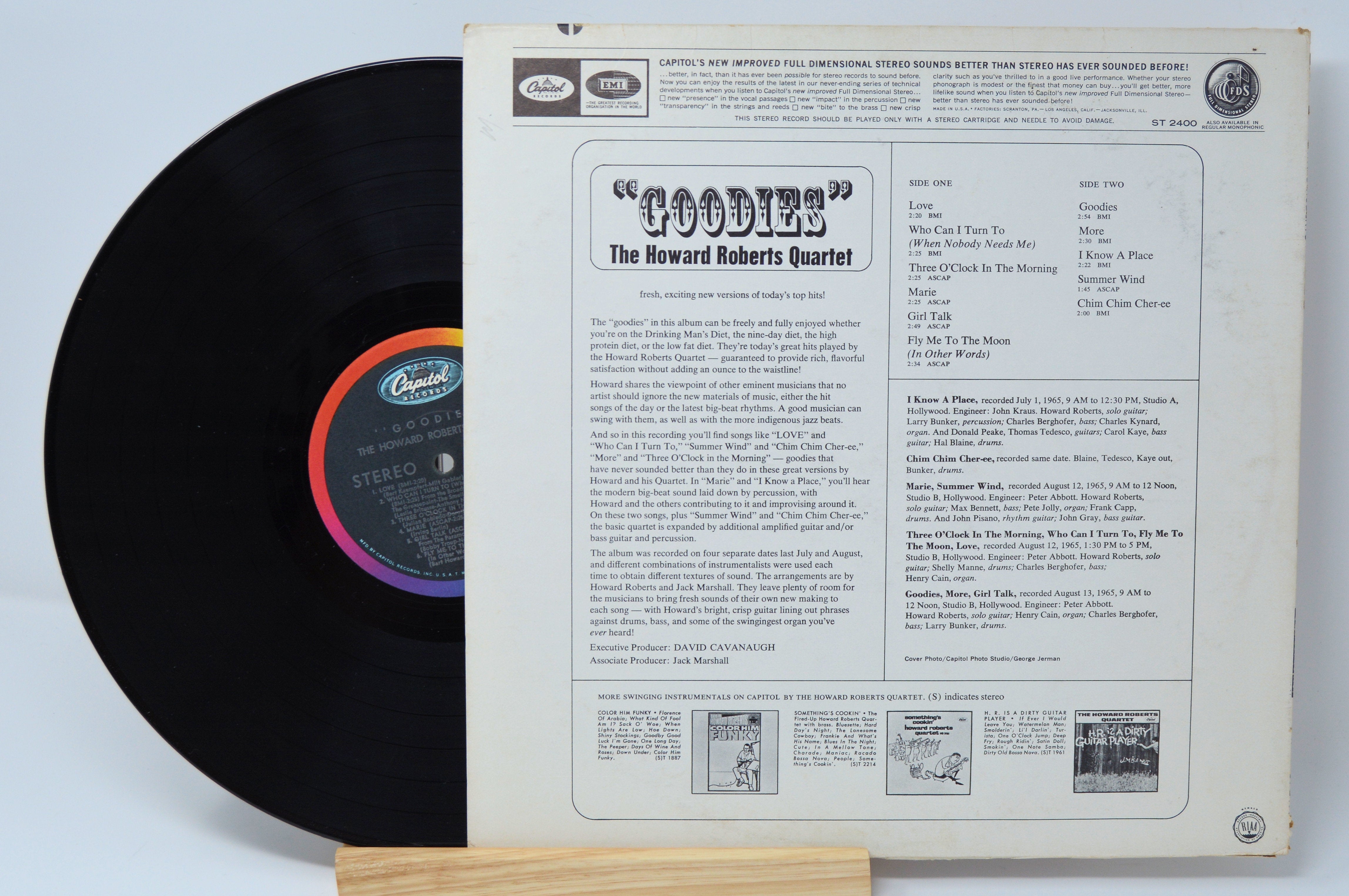 Howard Roberts - Goodies, Vinyl Record Album LP, Capitol ST 2400 – Joe ...