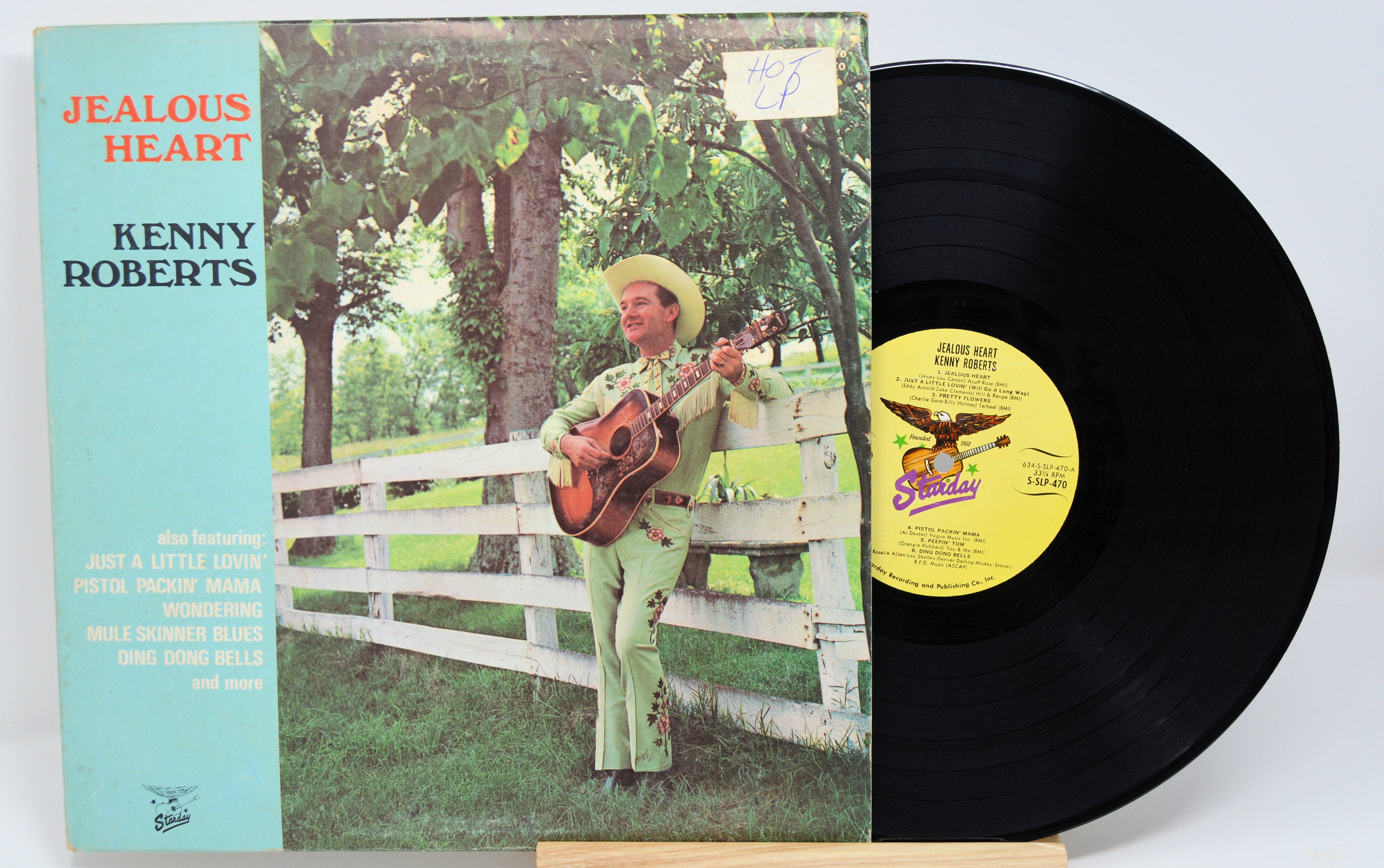 Kenny Roberts - Jealous Heart, Vinyl Record Album LP, Starday – Joe's ...