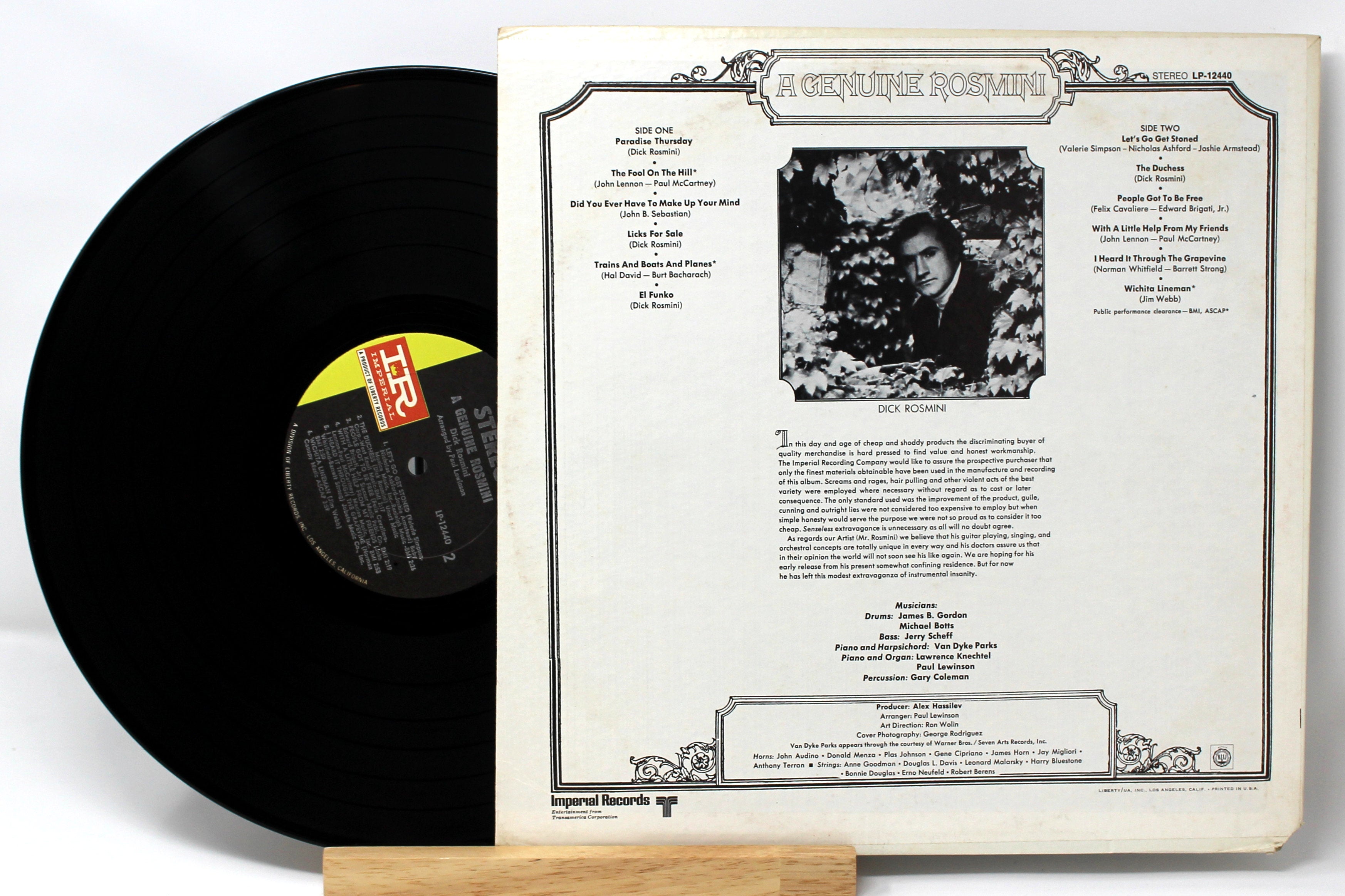 Dick Rosmini - A Genuine Rosmini, Vinyl Record Album LP, Imperial – Joe ...