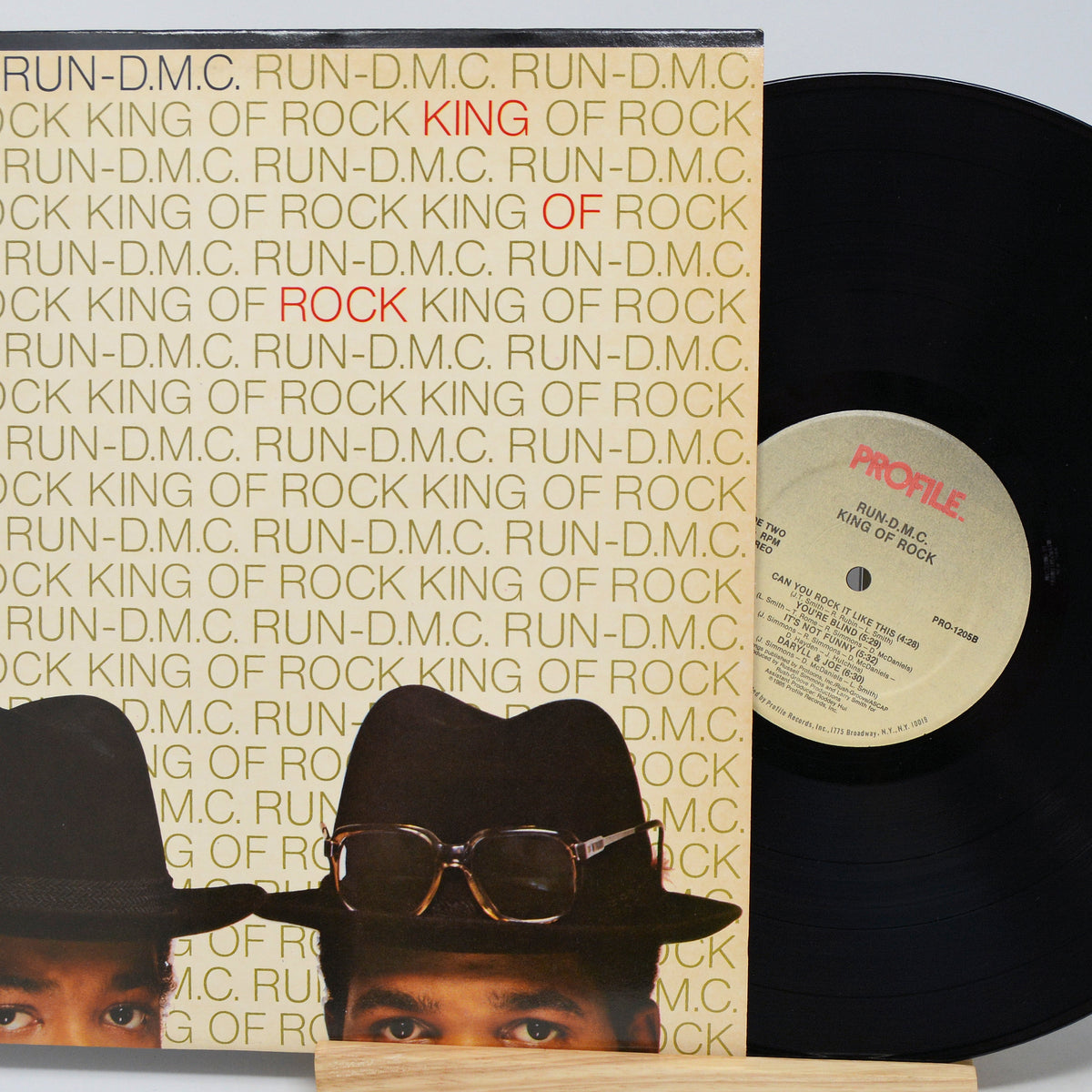 Run DMC - King Of Rock, Vinyl Record Album LP, Rap, Hip Hop, Profile ...