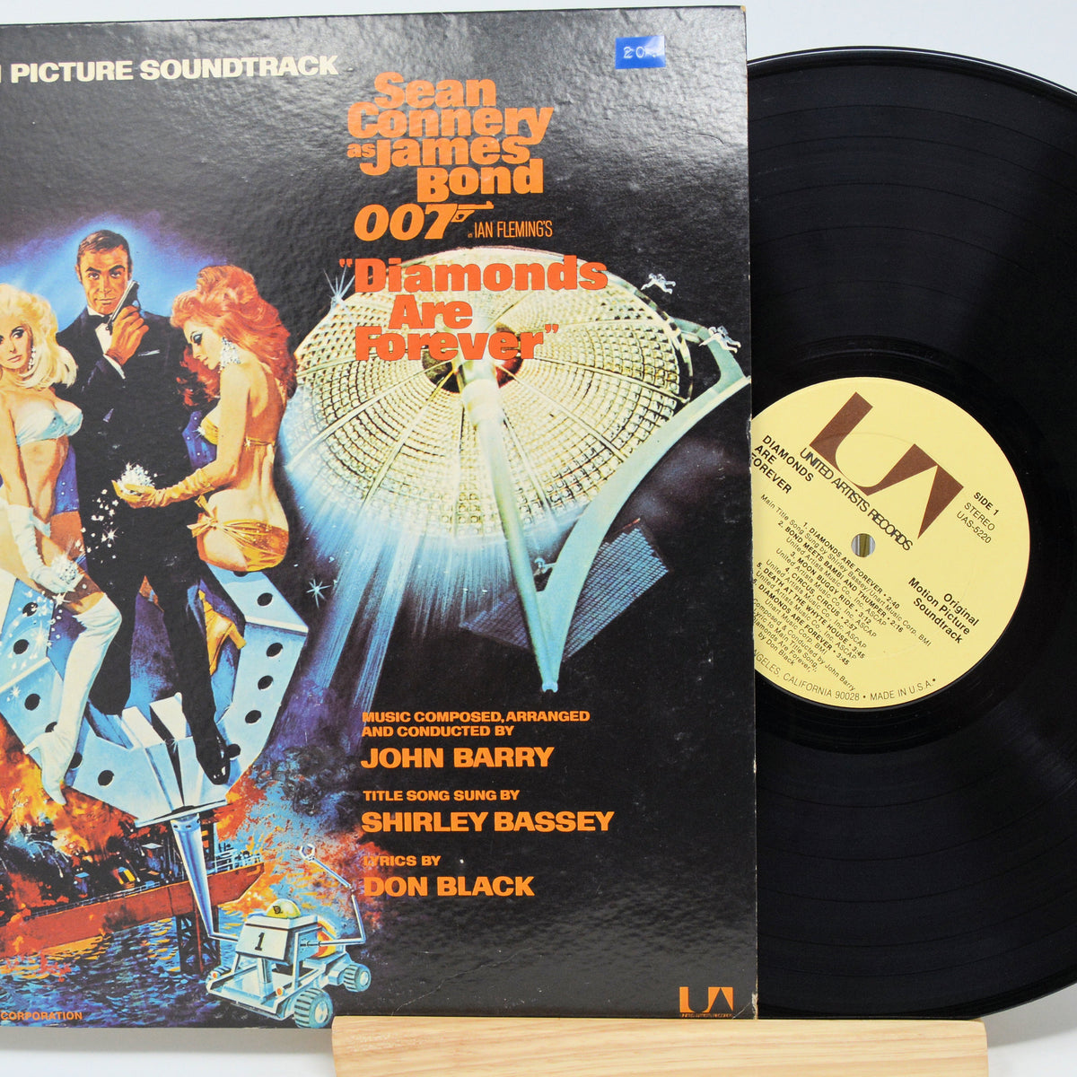 Soundtrack - Diamonds Are Forever, Vinyl Record Album LP, James Bond ...