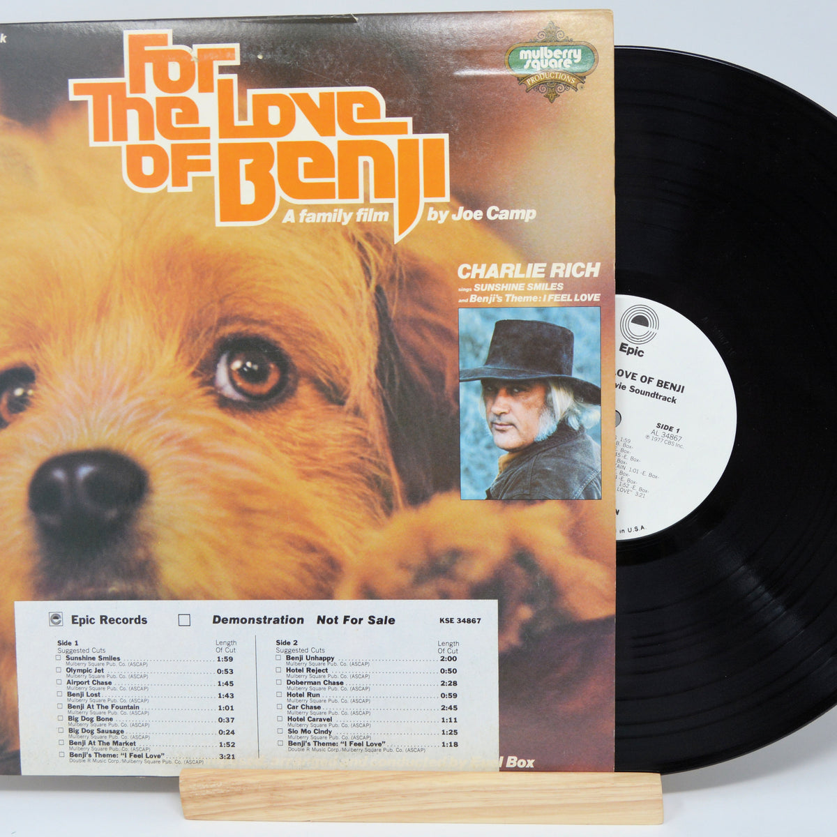 Soundtrack - For The Love Of Benji, Vinyl Record LP, Promo – Joe's Albums