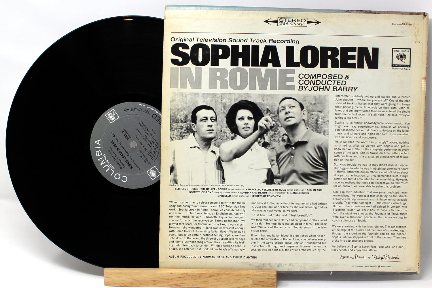 Soundtrack - Sophia Loren in Rome, Vinyl Record Album LP – Joe's Albums