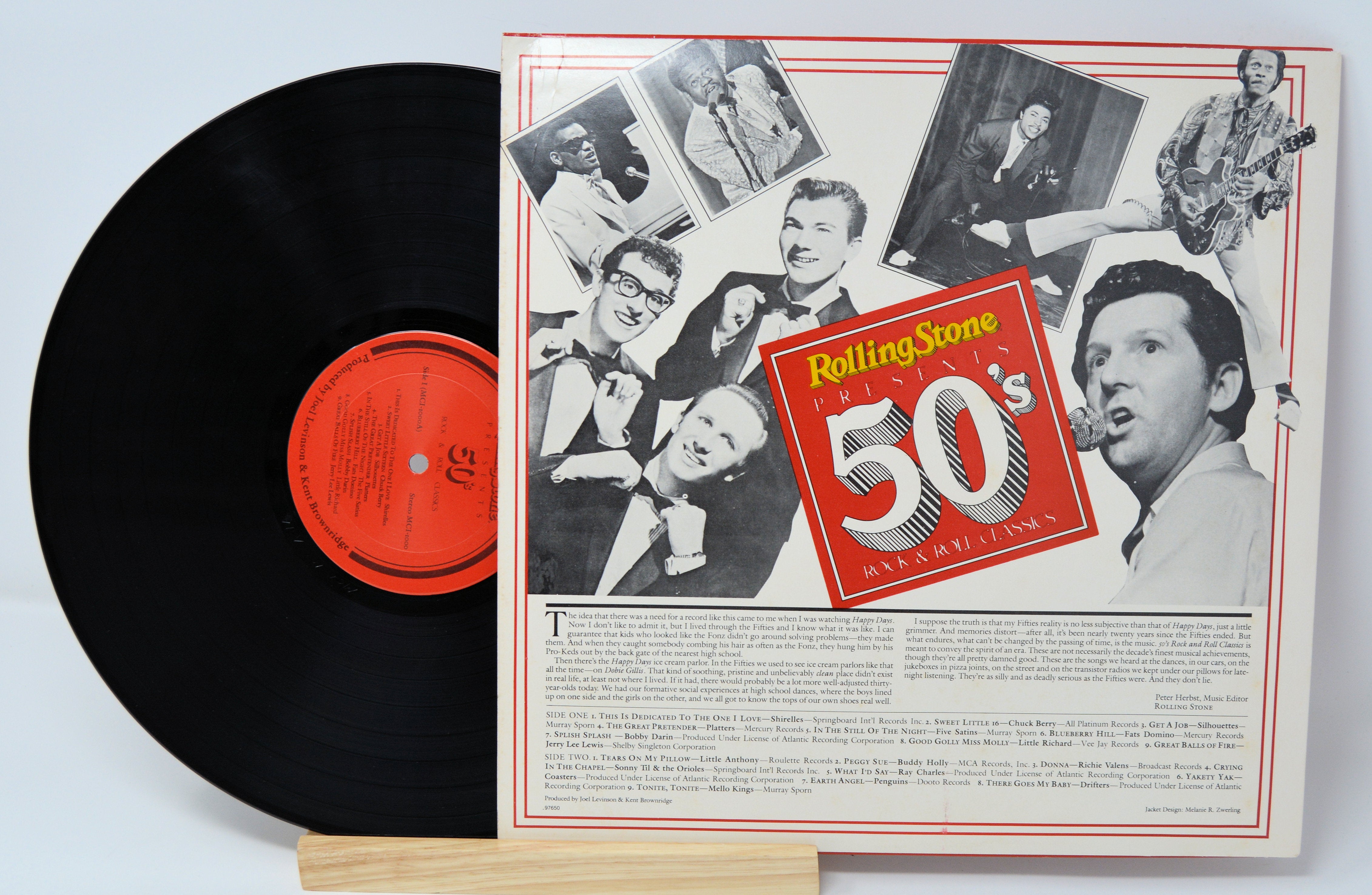 Rolling Stone Presents 50's Rock N Roll Classics, Vinyl Record Album LP ...
