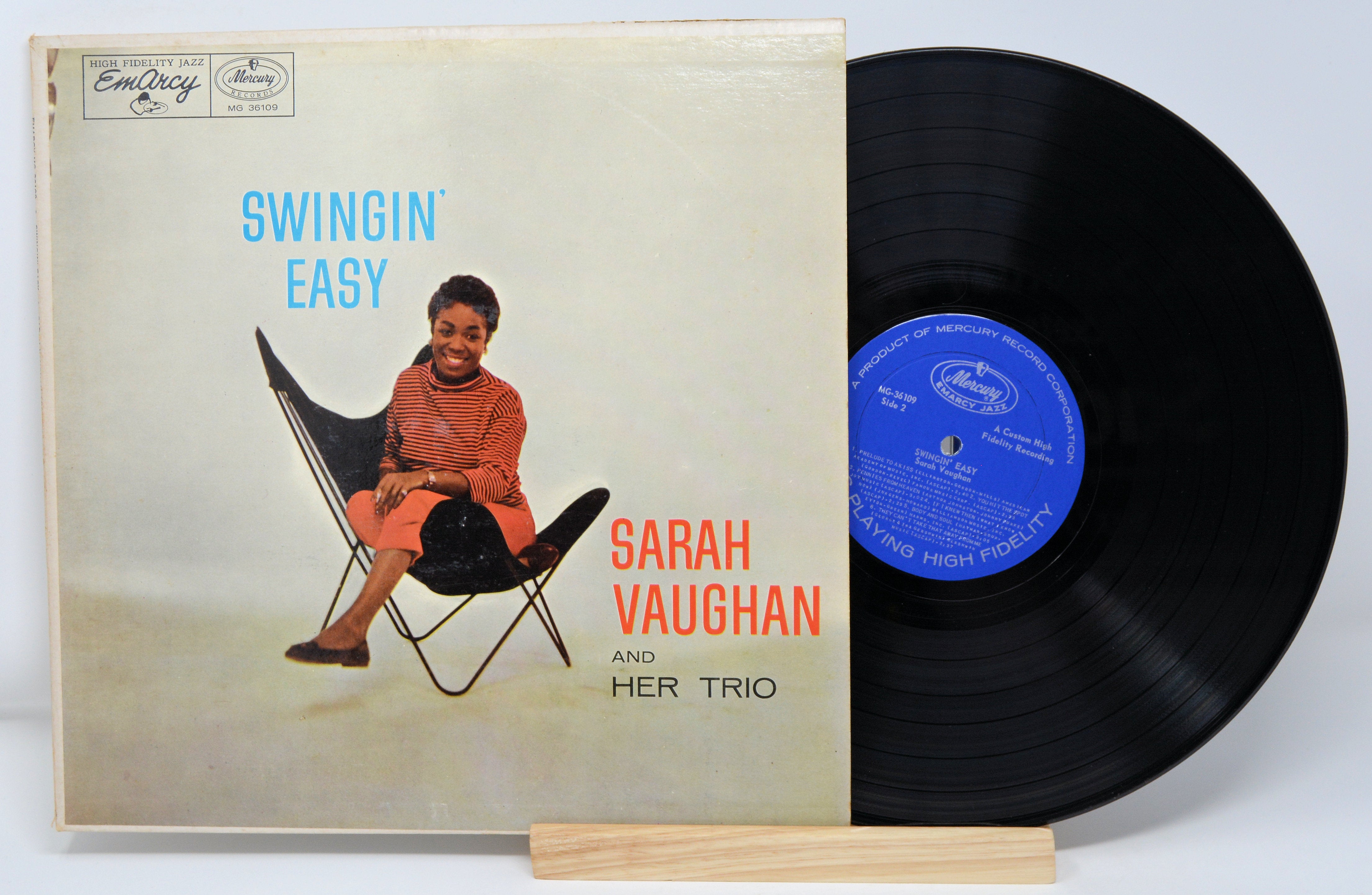 Sarah Vaughan - Swingin' Easy, Vinyl Record LP, Emarcy, Orginal Press ...