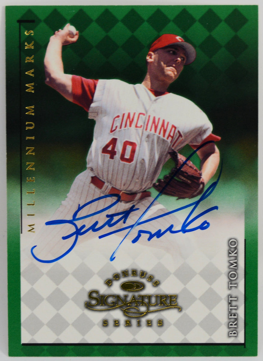 1998 Donruss Signature Series, Brett Tomko Autographed, Millenium Marks ...