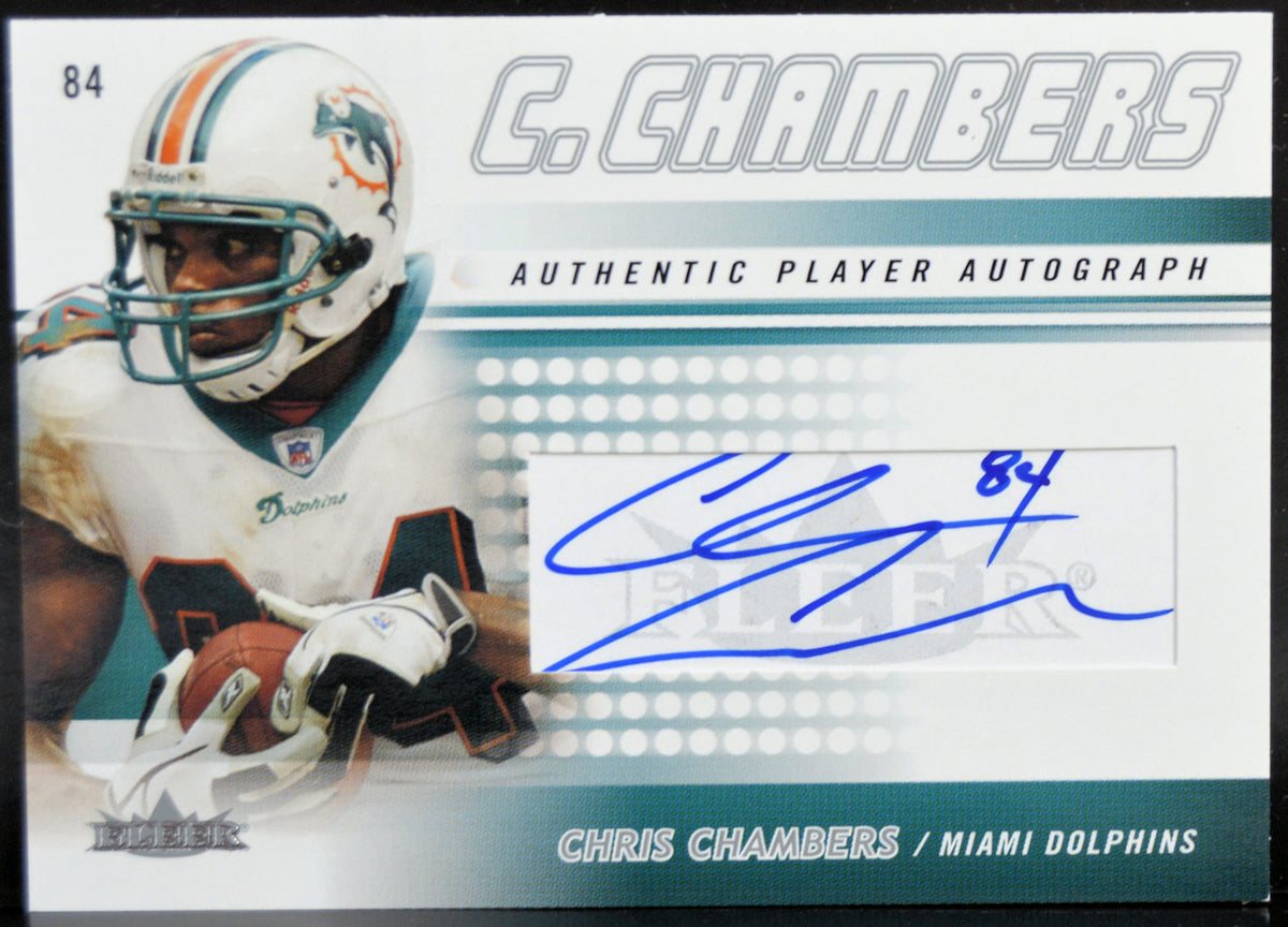 2005 Fleer- Chris Chambers - FA-CC Autographed, #'d, Sports Card – Joe ...