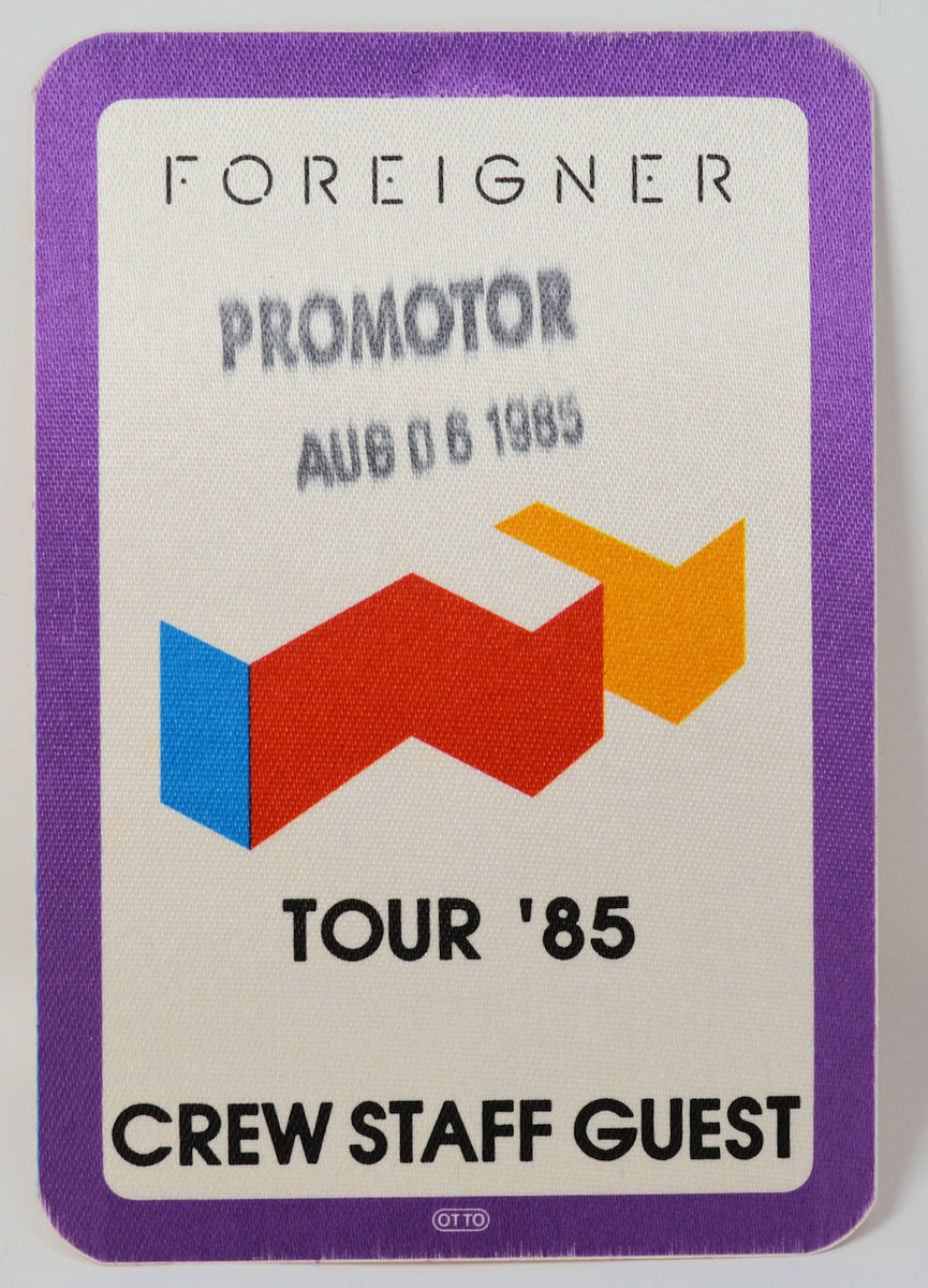 Foreigner - 1985 Backstage Pass, Unpeeled – Joe's Albums