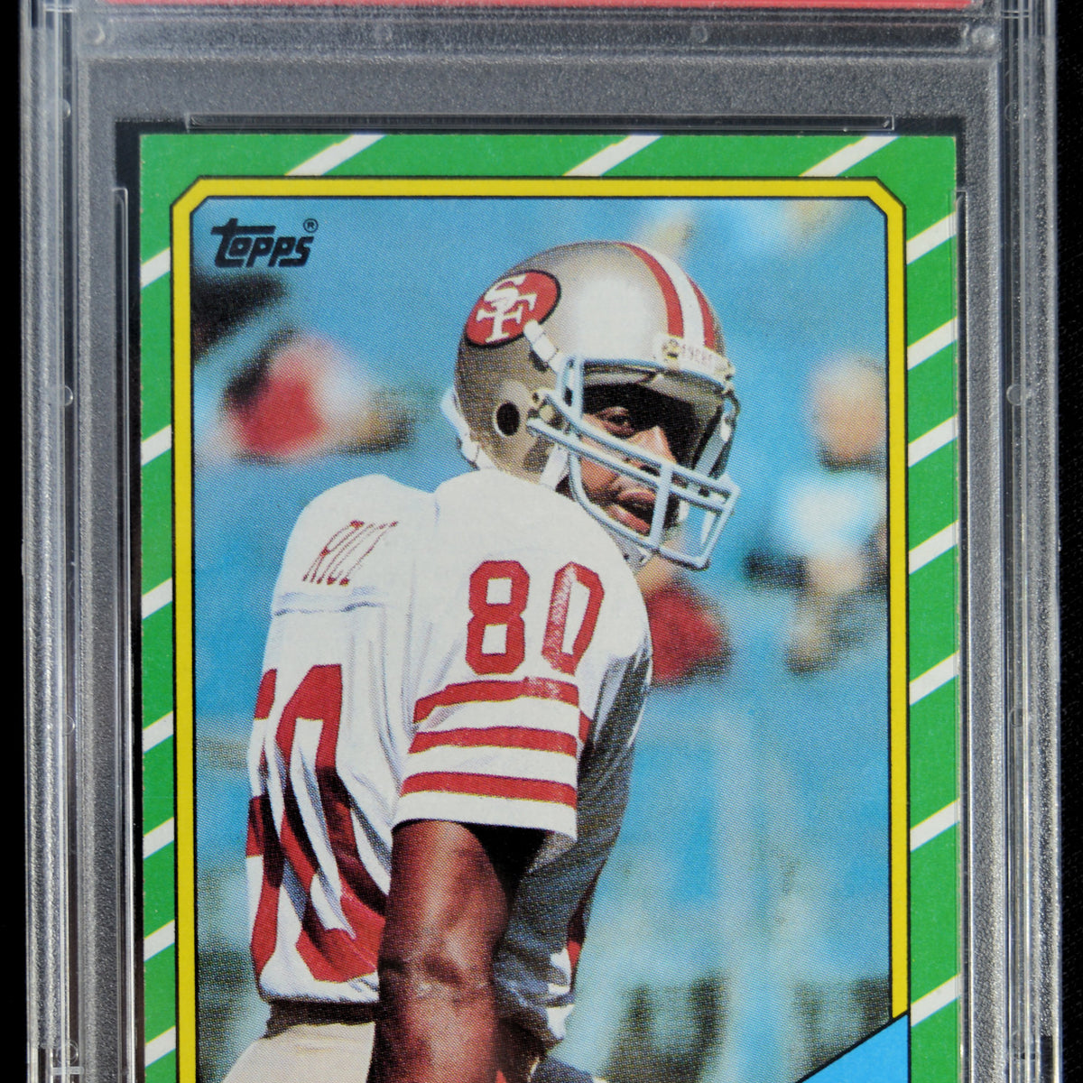 1986 Topps - Jerry Rice - 161 Rookie, Graded PSA 8 NM-MT, Sports Card ...