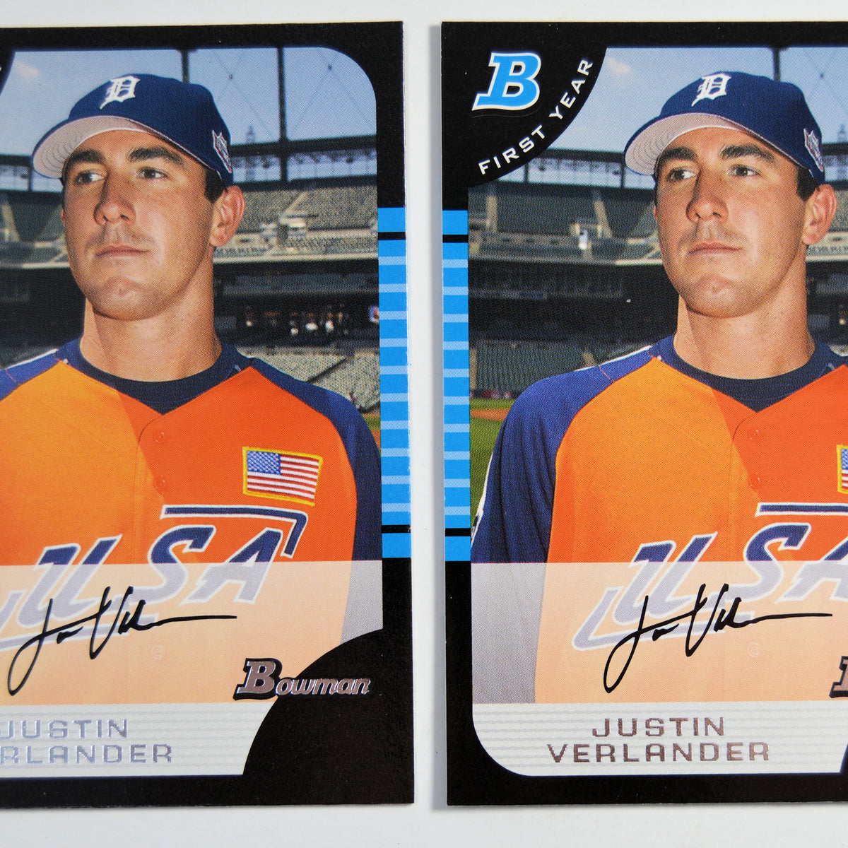 2005 Bowman Draft Picks, Justin Verlander, BDP129, Rookie, Sports Card ...