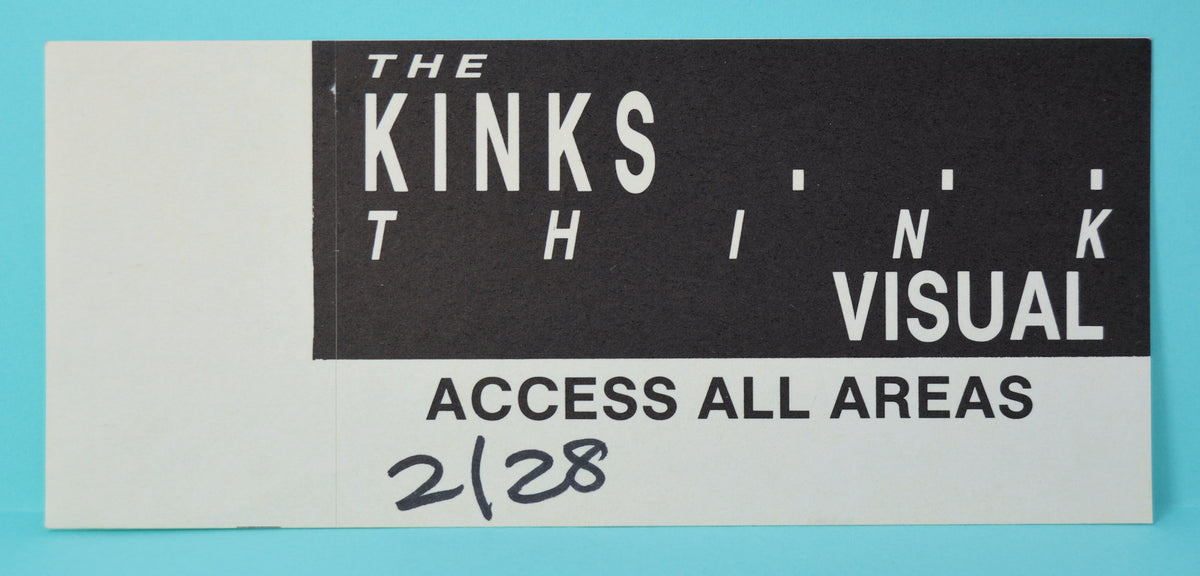 Kinks - Think Visual Backstage Pass – Joe's Albums