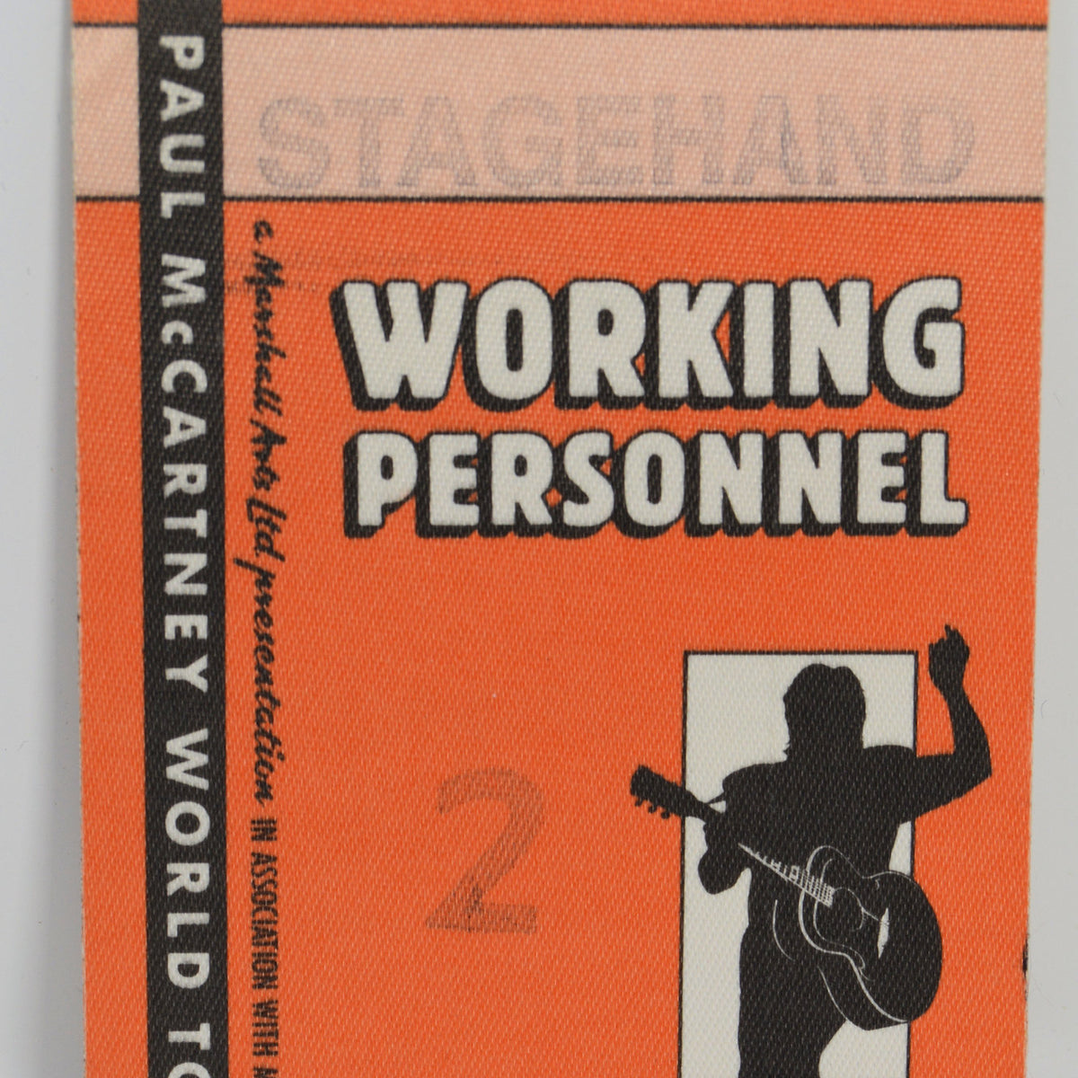 Paul McCartney - Backstage Pass 1989, Guest, Worcester, Unpeeled – Joe ...