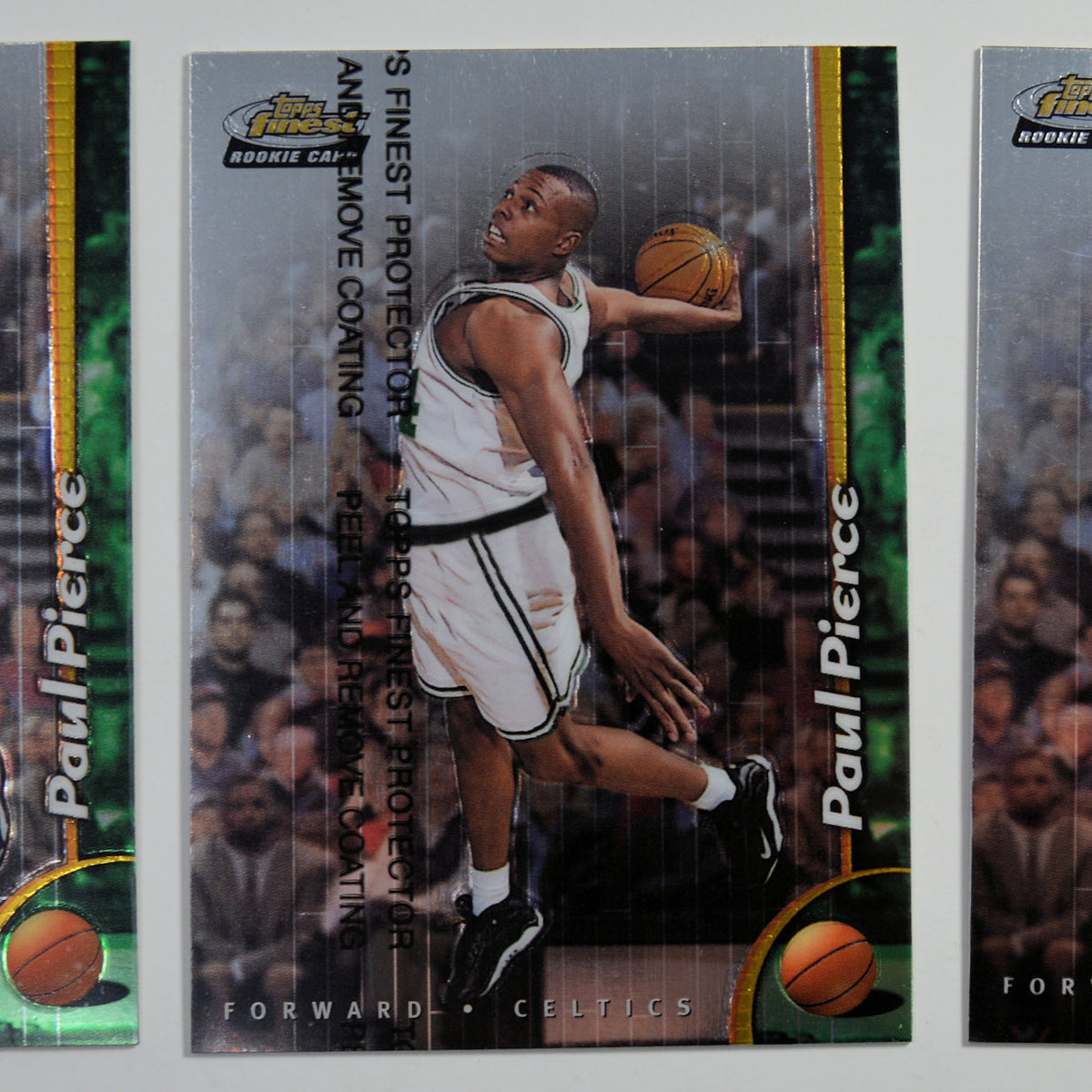 1998-99 Topps Finest, Paul Pierce, (3) Copies, Rookie, All 3 Unpeeled ...