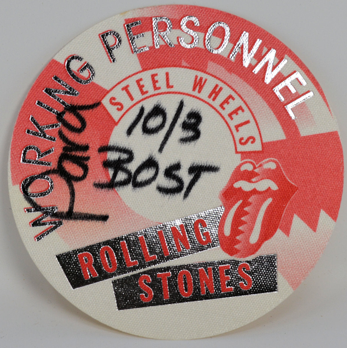 Rolling Stones - Steel Wheels Backstage Pass Working Personnel ...