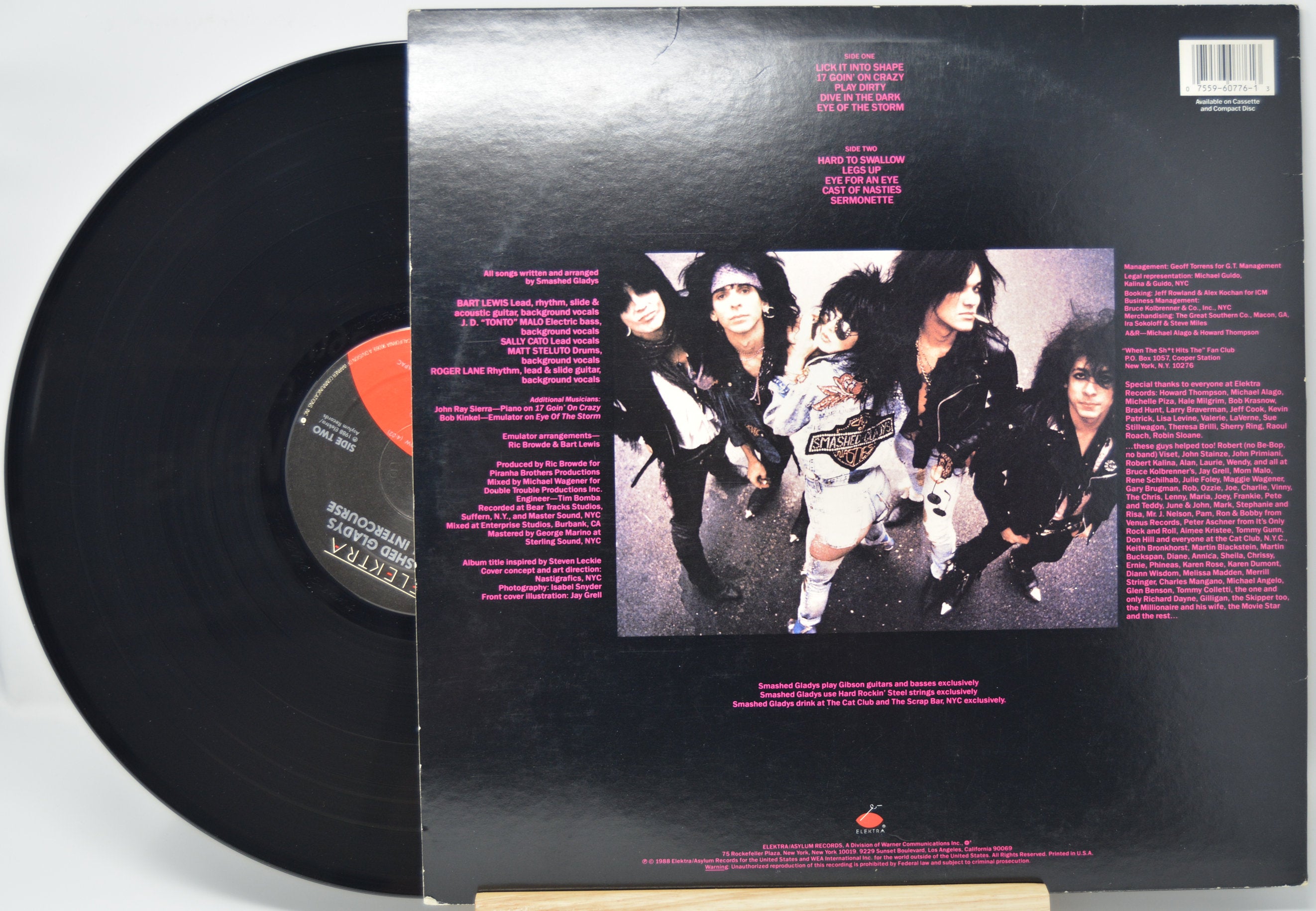 Smashed Gladys – Social Intercourse, Vinyl Record Album LP, Elektra ...