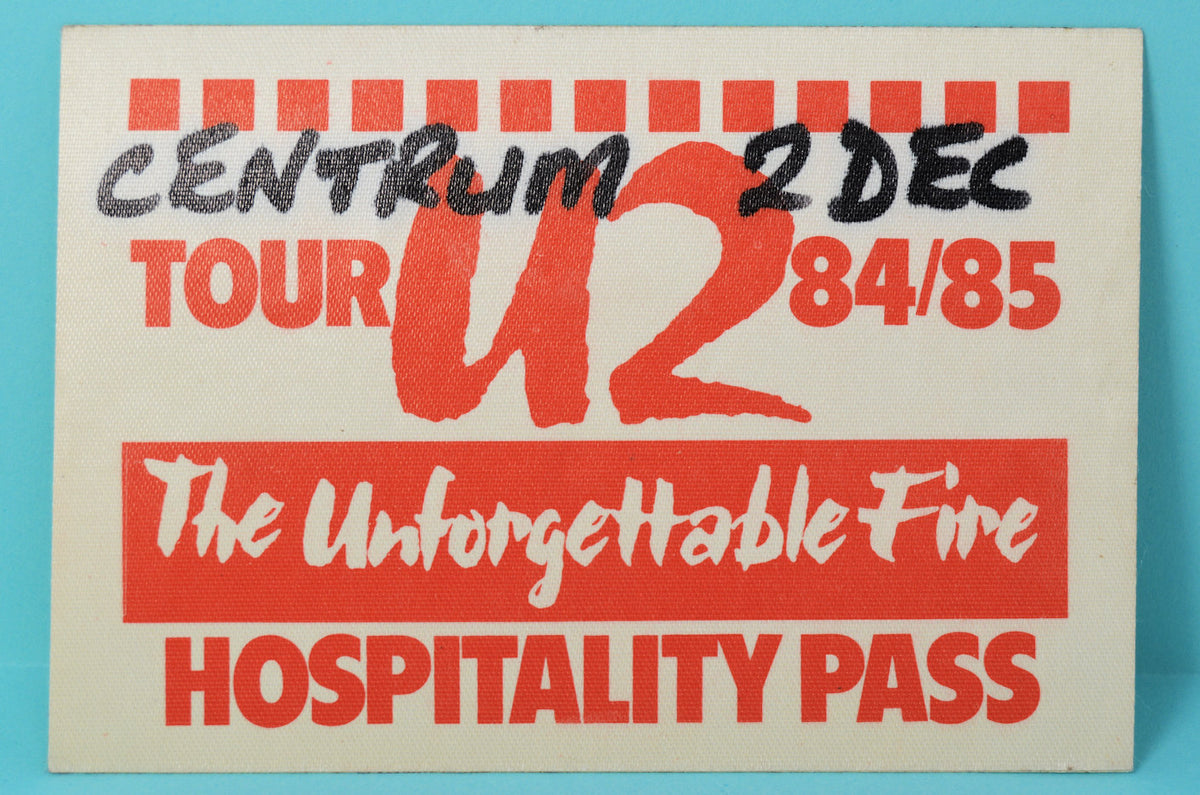 U2 - Unforgetatable Fire Tour Pass, Unpeeled, Promoter – Joe's Albums