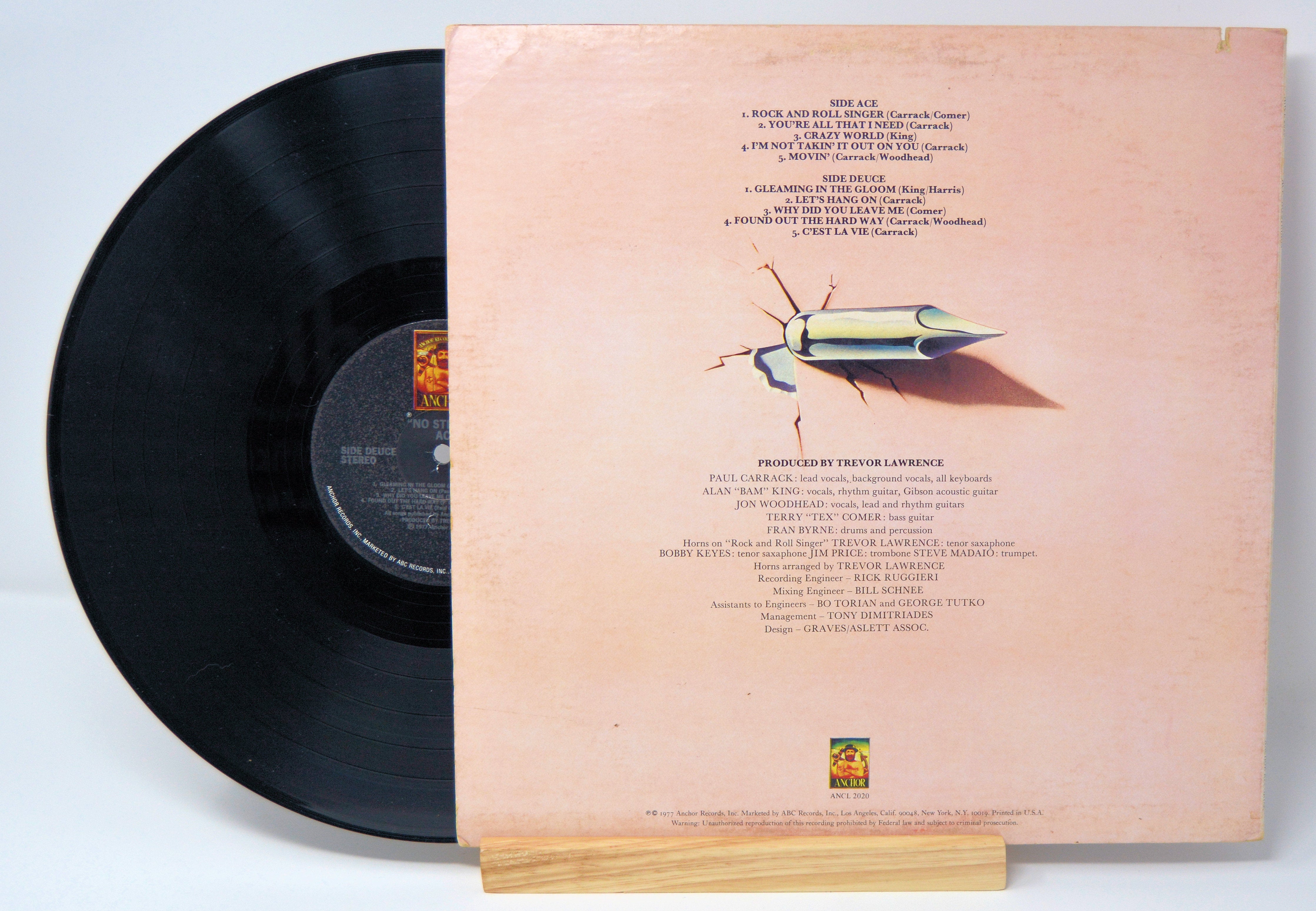Ace - No Strings Attached, vinyl Record Album LP, Paul Carrack – Joe's ...