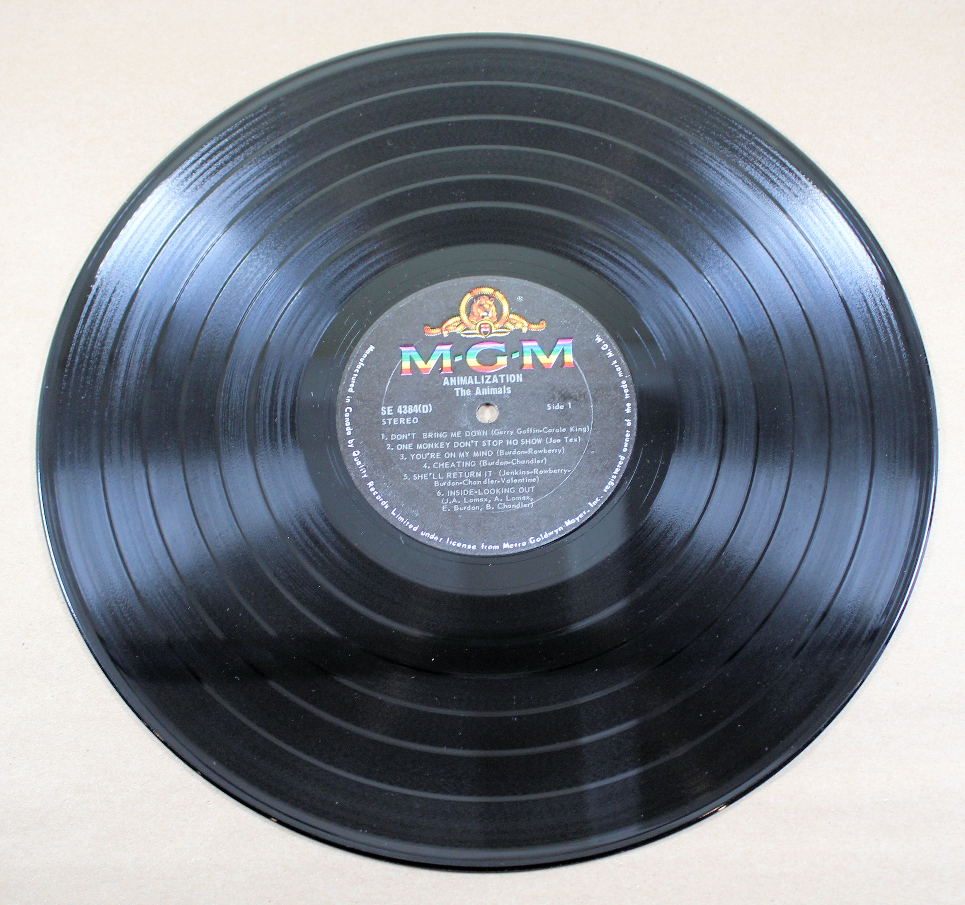 Animals, The - Animalization, Vinyl Record Album LP, Used – Joe's Albums