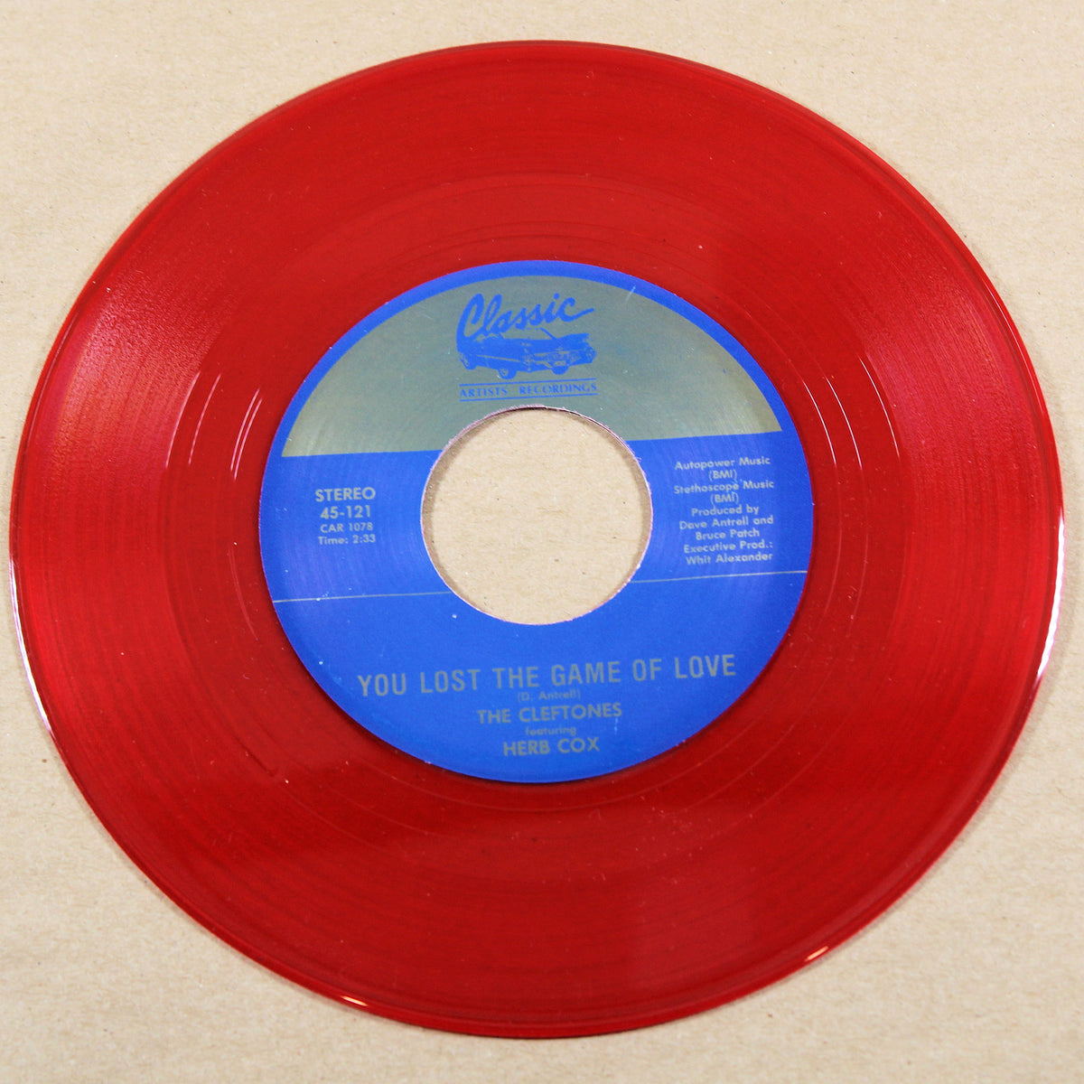 Cleftones, The - You Lost The Game Of Love, Vinyl 45 RPM Records, Used ...