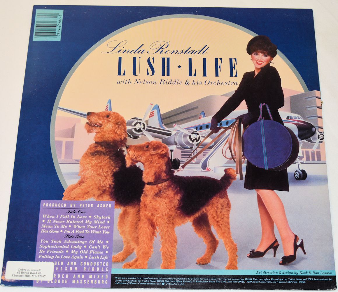 Ronstadt, Linda - Lush Life, Vinyl Record Album LP – Joe's Albums
