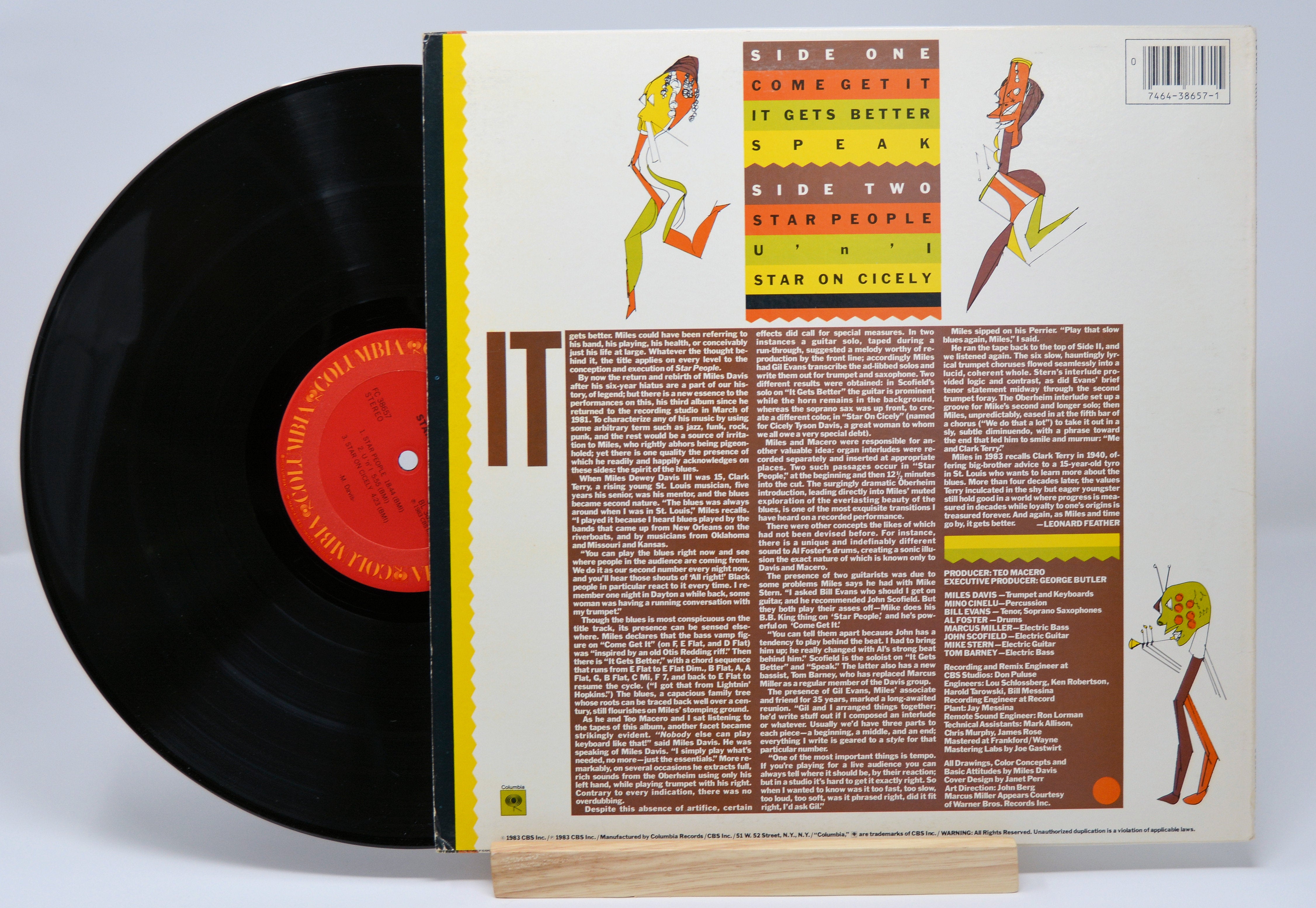 Miles Davis - Star People, Vinyl Record Album LP, Columbia, Jazz – Joe ...