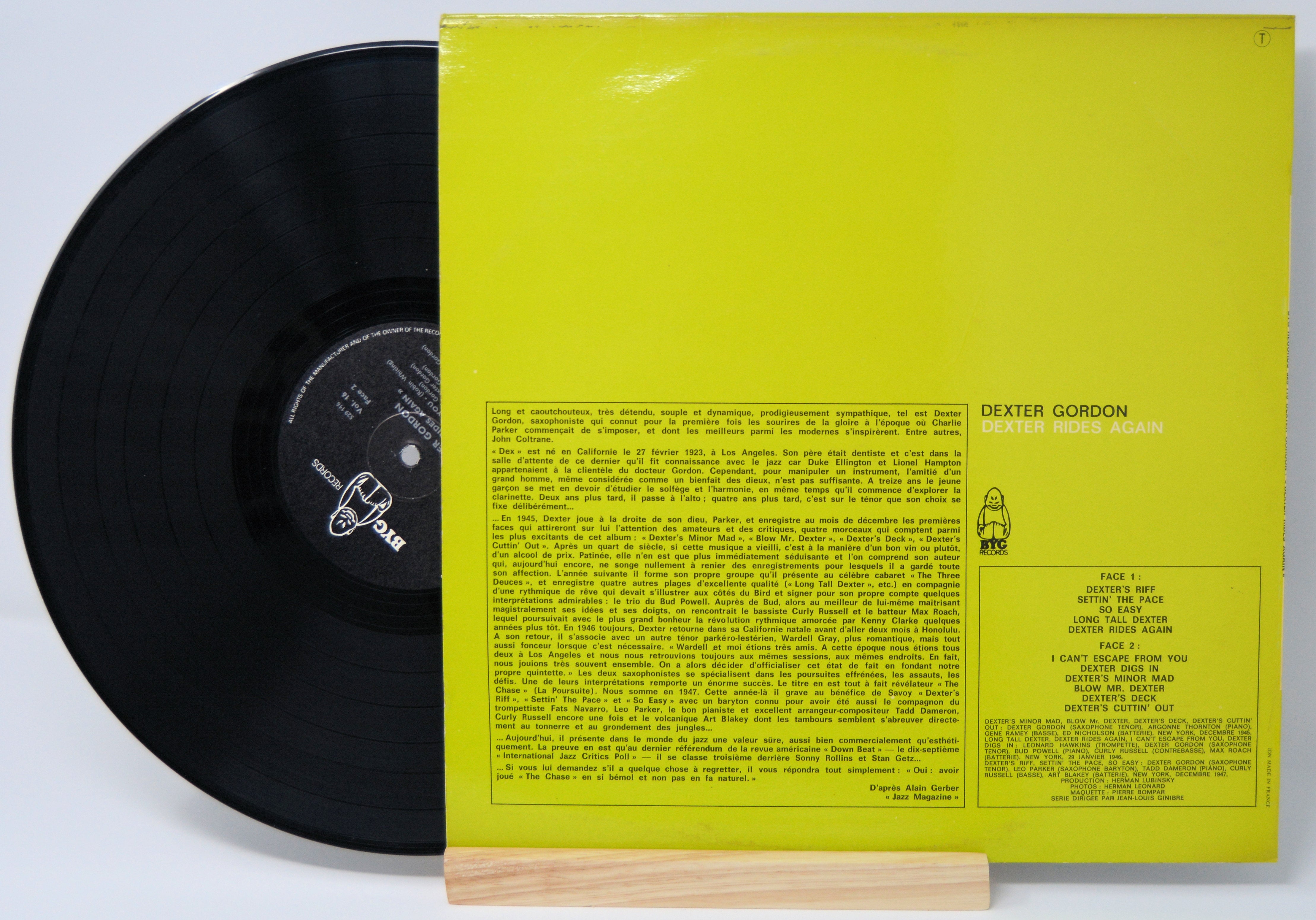 Dexter Gordon - Rides Again, Vinyl Record Album LP, Jazz, Saxophone ...