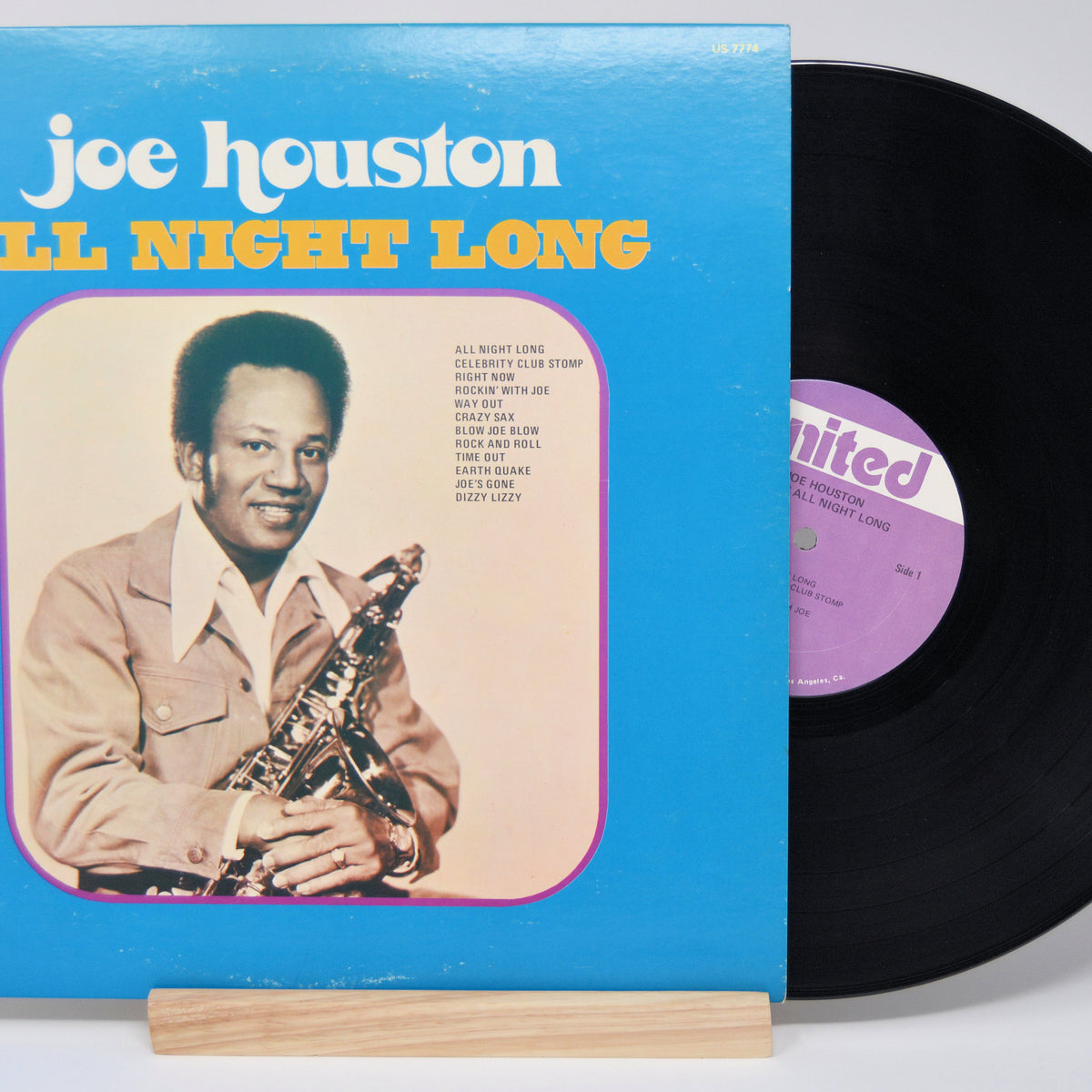 Joe Houston - All Night Long, Vinyl Record Album LP, Jazz – Joe's Albums