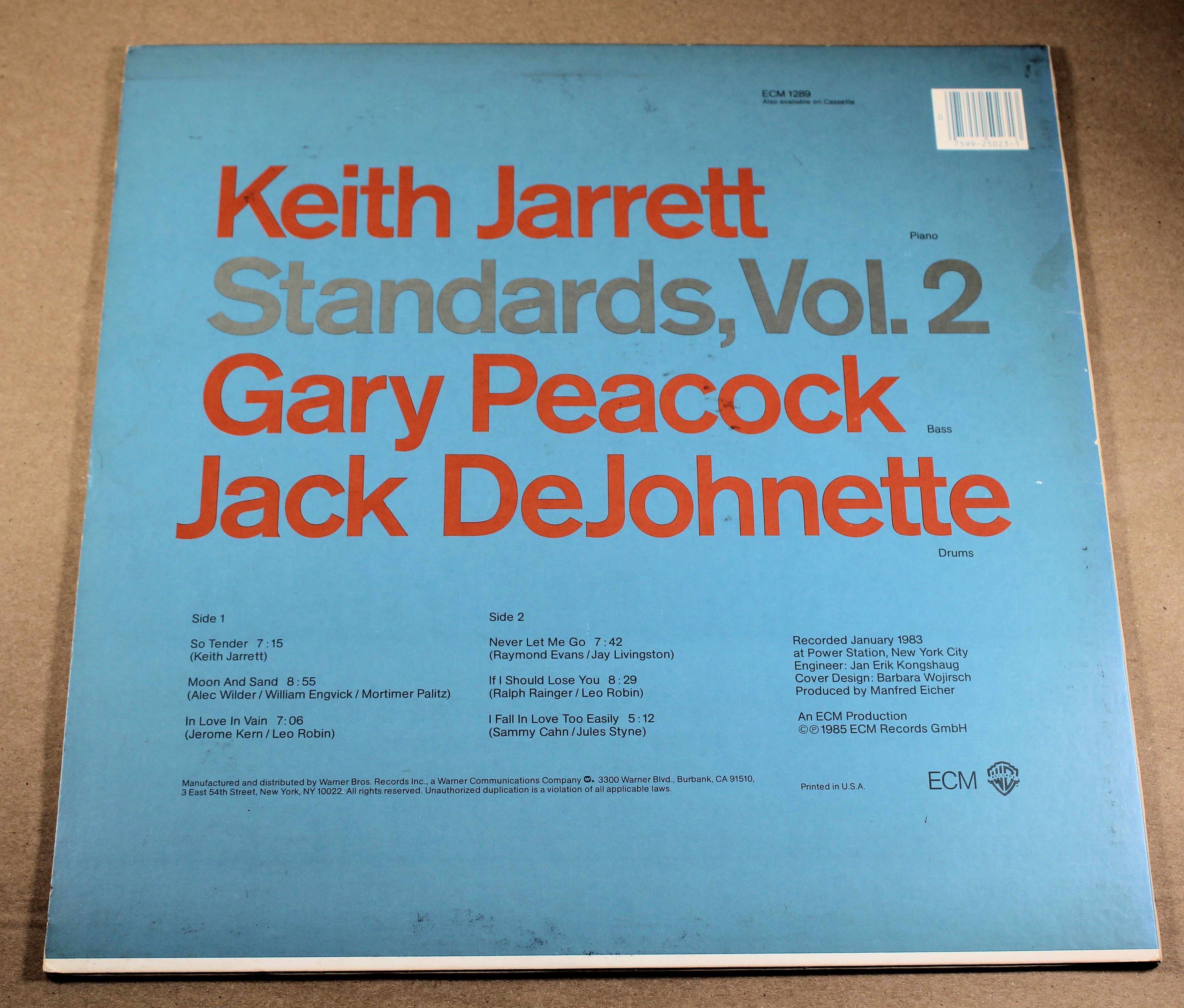 Jarrett, Keith - Standards, Vol. 2, Vinyl Record Album LP, Used, ECM – Joe's Albums