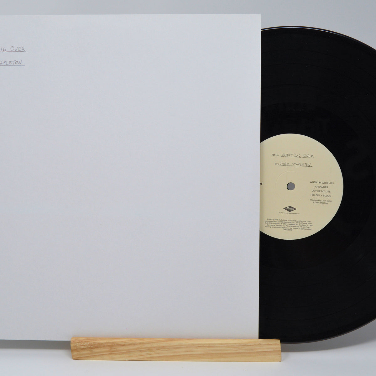 Chris Stapleton - Starting Over, Vinyl Record Album, 2LP, Used – Joe's ...