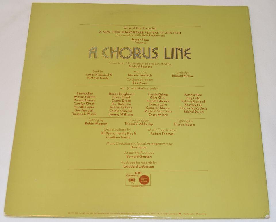 Chorus Line - Original Cast, Vinyl Record Album LP – Joe's Albums