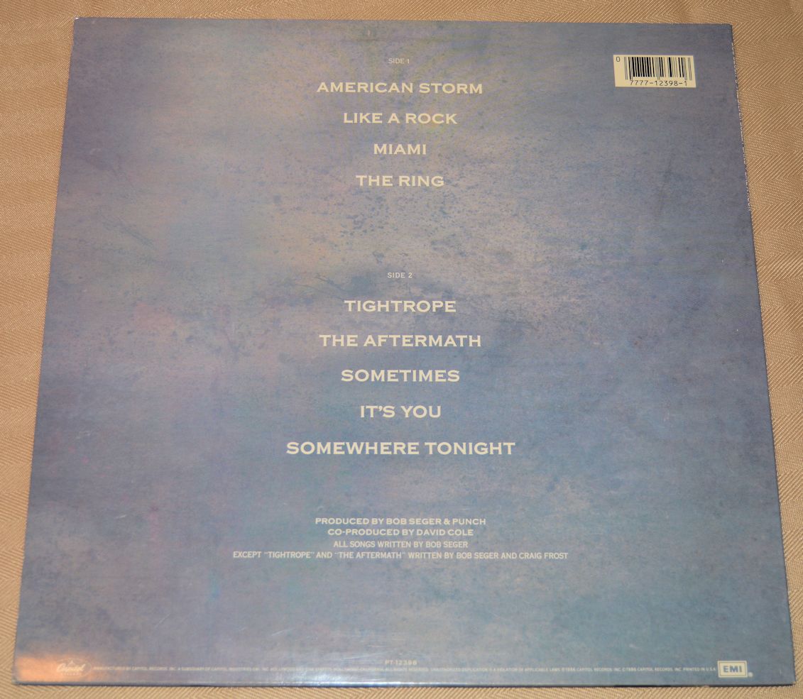 Seger, Bob - Like A Rock, Vinyl Record Album LP – Joe's Albums
