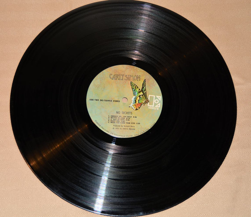 Carly Simon, No Secrets, Vinyl Record Album LP, Elektra, Original – Joe ...