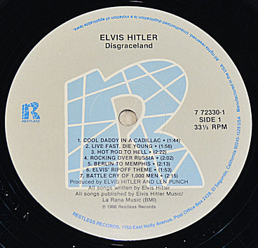 Elvis Hitler - Disgraceland, Vinyl Record Album LP, Rockabilly – Joe's ...