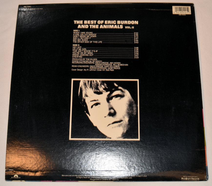 Eric Burdon & Animals - Best Of Vol II, Vinyl Record Album LP – Joe's ...