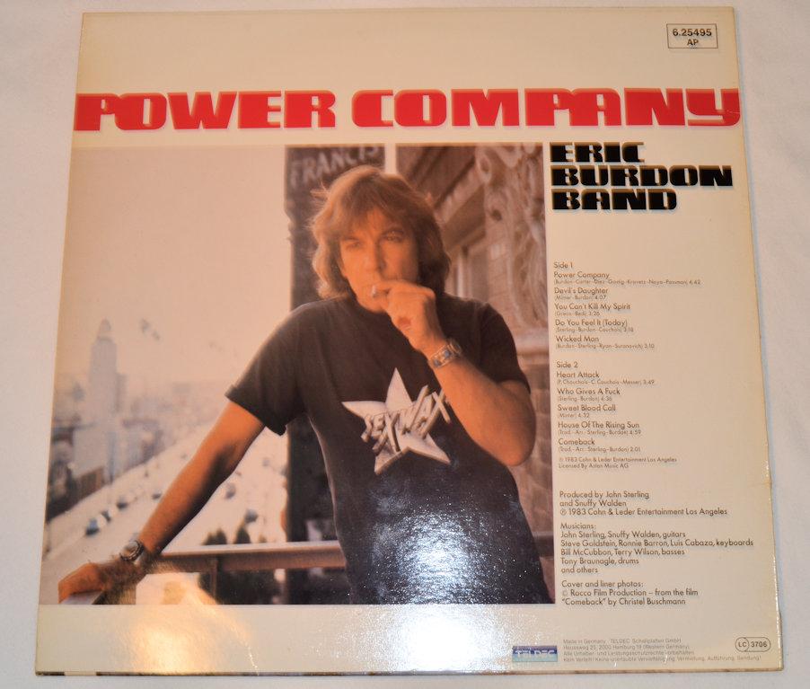 Burdon, Eric - Power Company – Joe's Albums