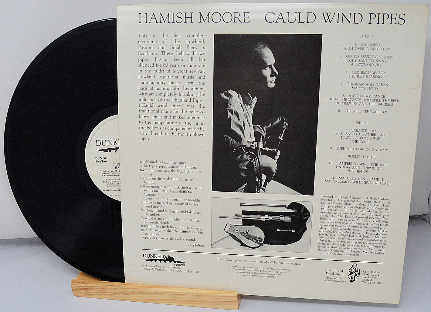 Moore, Hamish – Cauld Wind Pipes, Vinyl Record Album LP – Joe's Albums