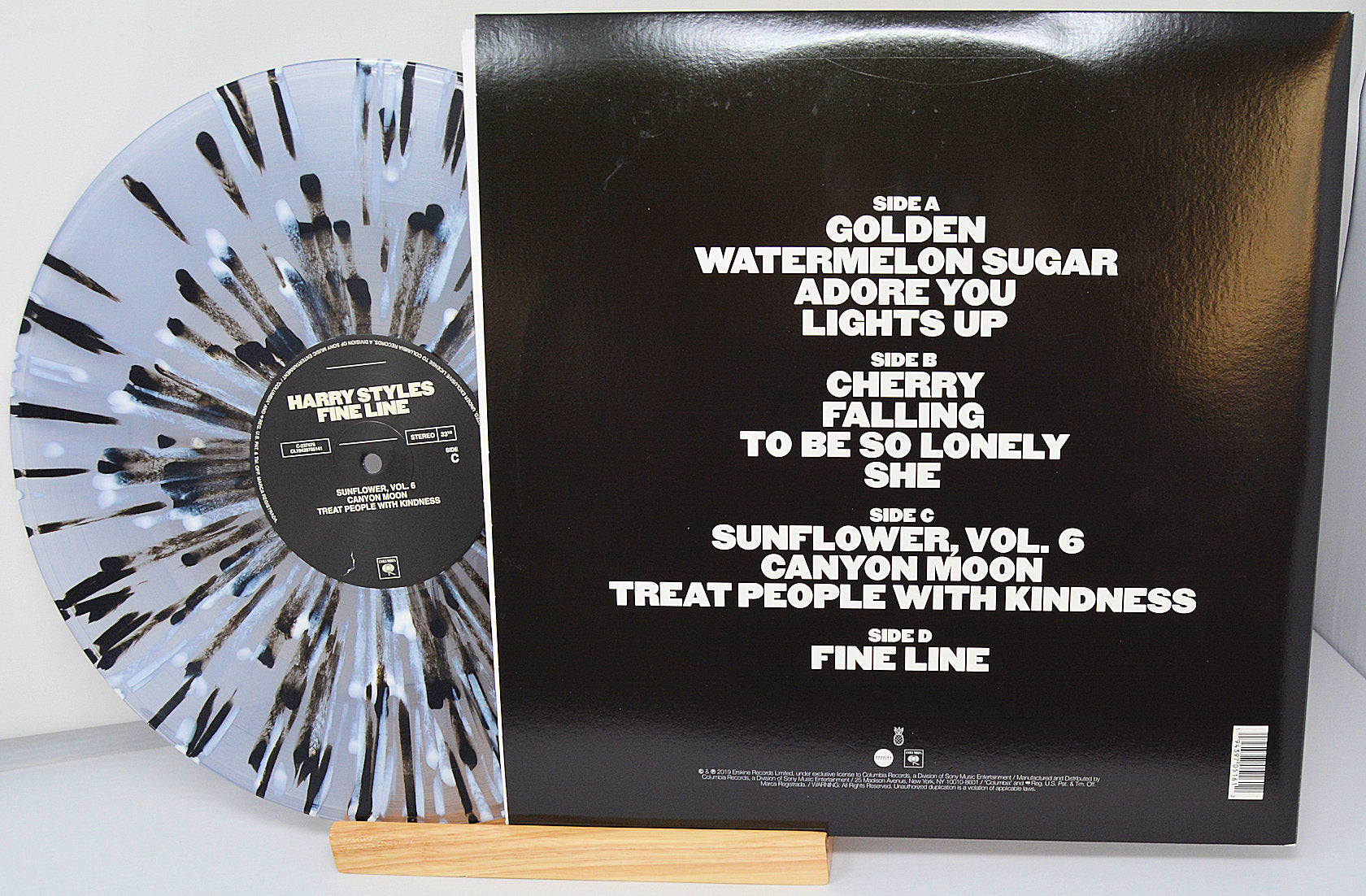 Styles, Harry - Fine Line, Vinyl Record Album LP, Splatter Black White ...