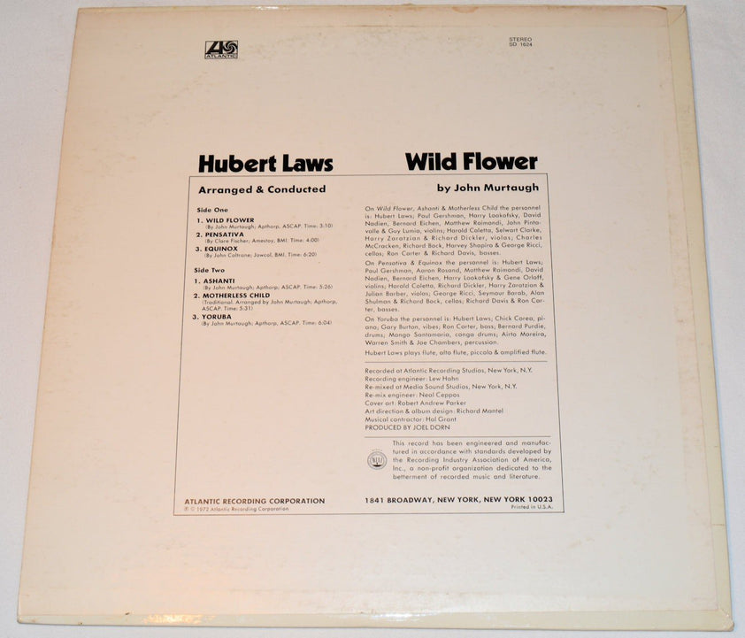 Laws, Hubert - Wild Flower – Joe's Albums