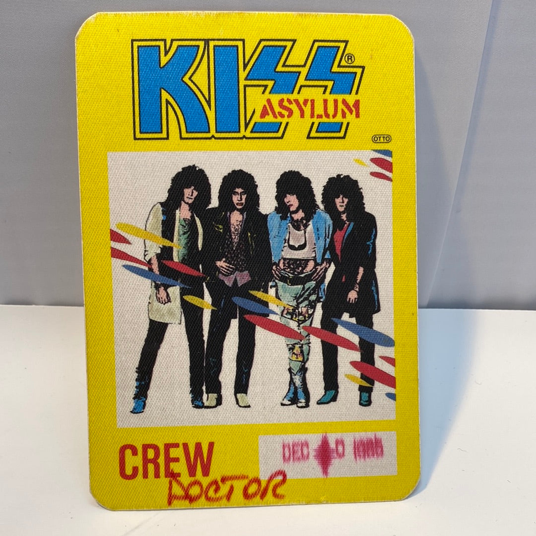 Kiss - Asylum Tour Pass Backstage Pass, Unpeeled, Crew – Joe's Albums