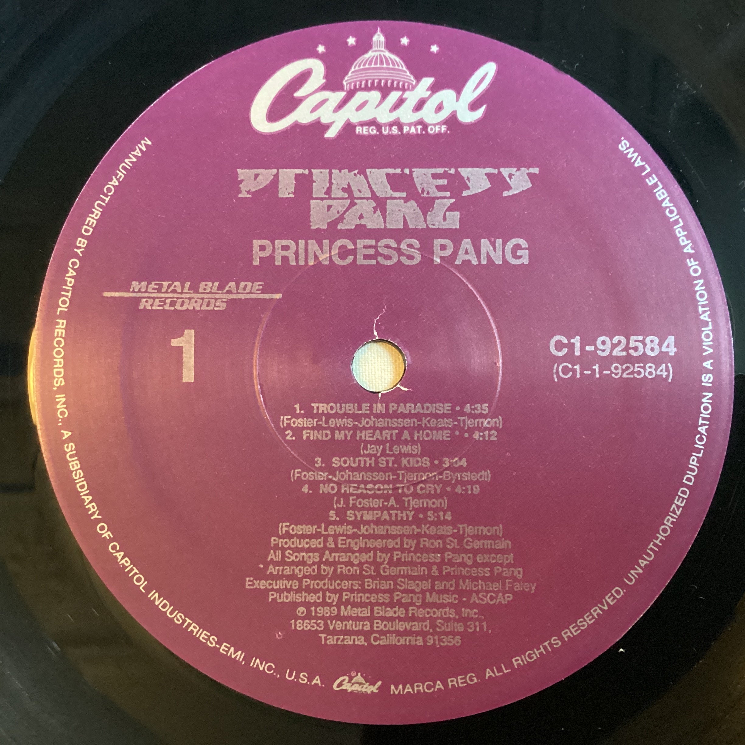 Princess Pang - Self Titled – Joe's Albums