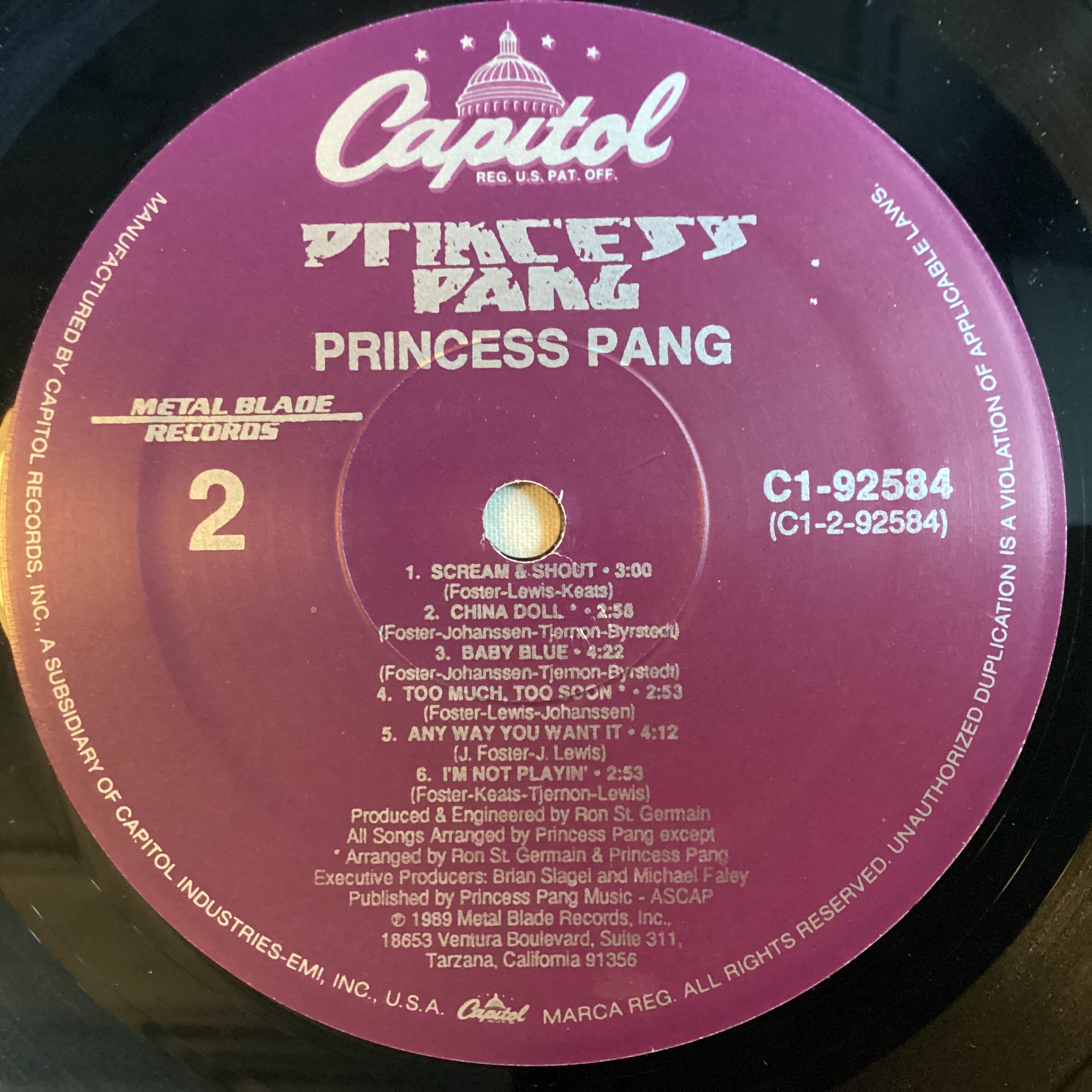 Princess Pang - Self Titled – Joe's Albums