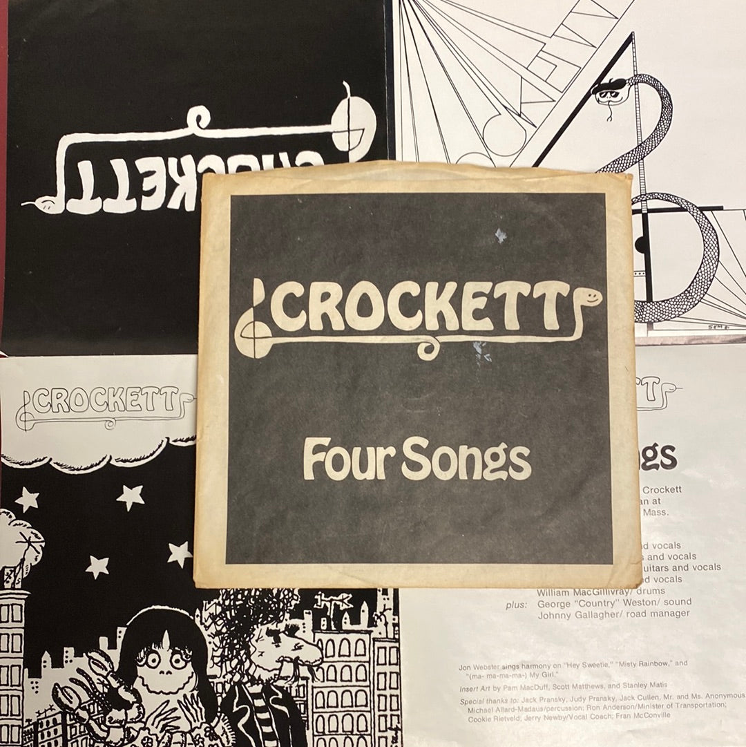 Crockett - Four Songs, Vinyl Record 7 Inch, Picture Sleeve & Insert ...