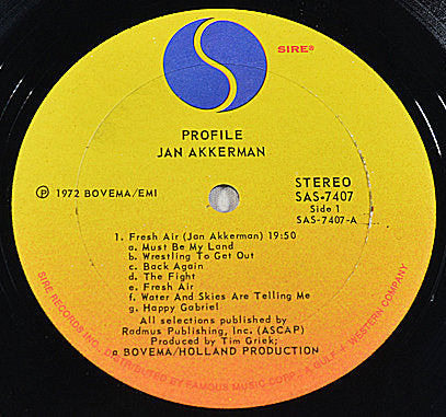 Akkerman, Jan - Profile, Vinyl Record Album LP, Pink, Prog Progressive ...