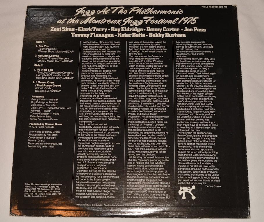 JATP - Montreux 1975 – Joe's Albums
