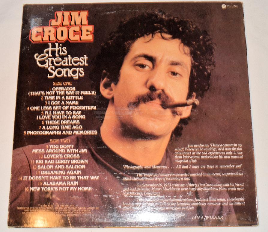 Jim Croce - His Greatest Songs, Vinyl Record Album LP – Joe's Albums