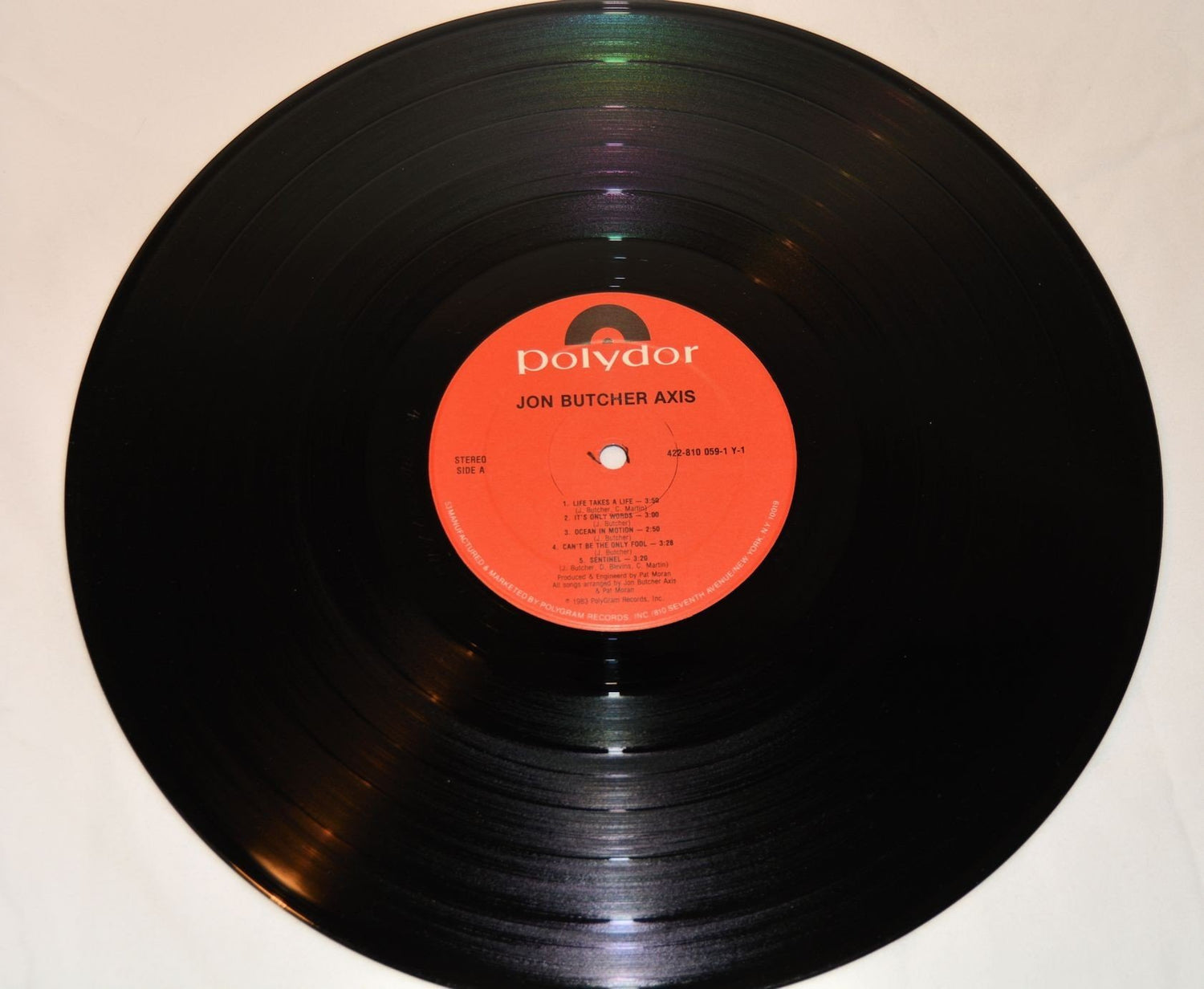 Jon Butcher Axis - Self Titled, Vinyl Record Album LP, Polygram – Joe's ...