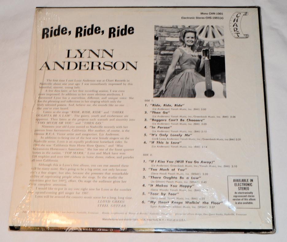 Anderson, Lynn - Ride Ride Ride – Joe's Albums