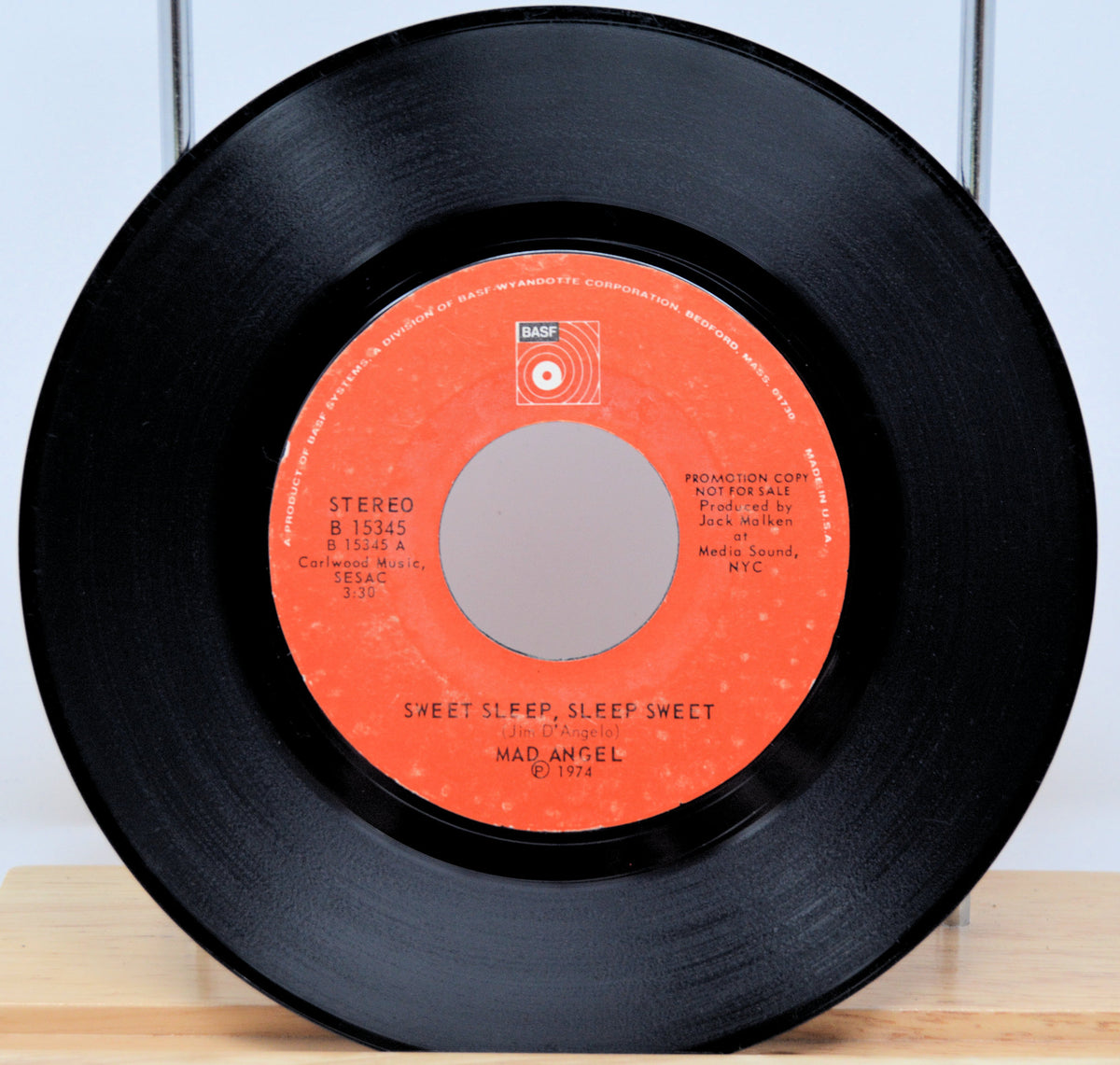 Mad Angel - Sweet Sleep, Promo, 7 Inch, 45RPM, Vinyl, Joey D'Angelo ...